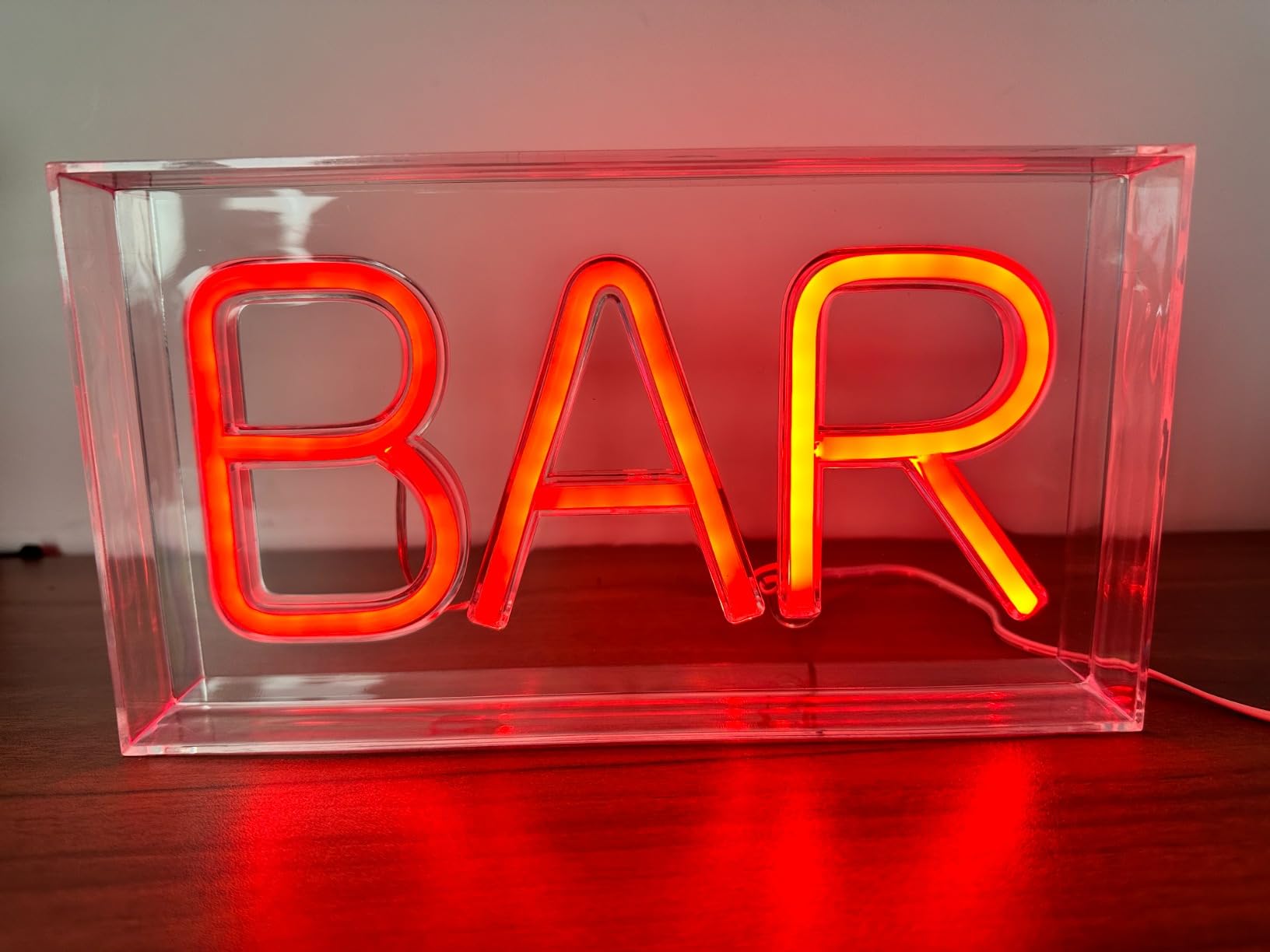 #winning Bar Neon Effect Lamp - USB Powered Freestanding Perspex Boxed ...