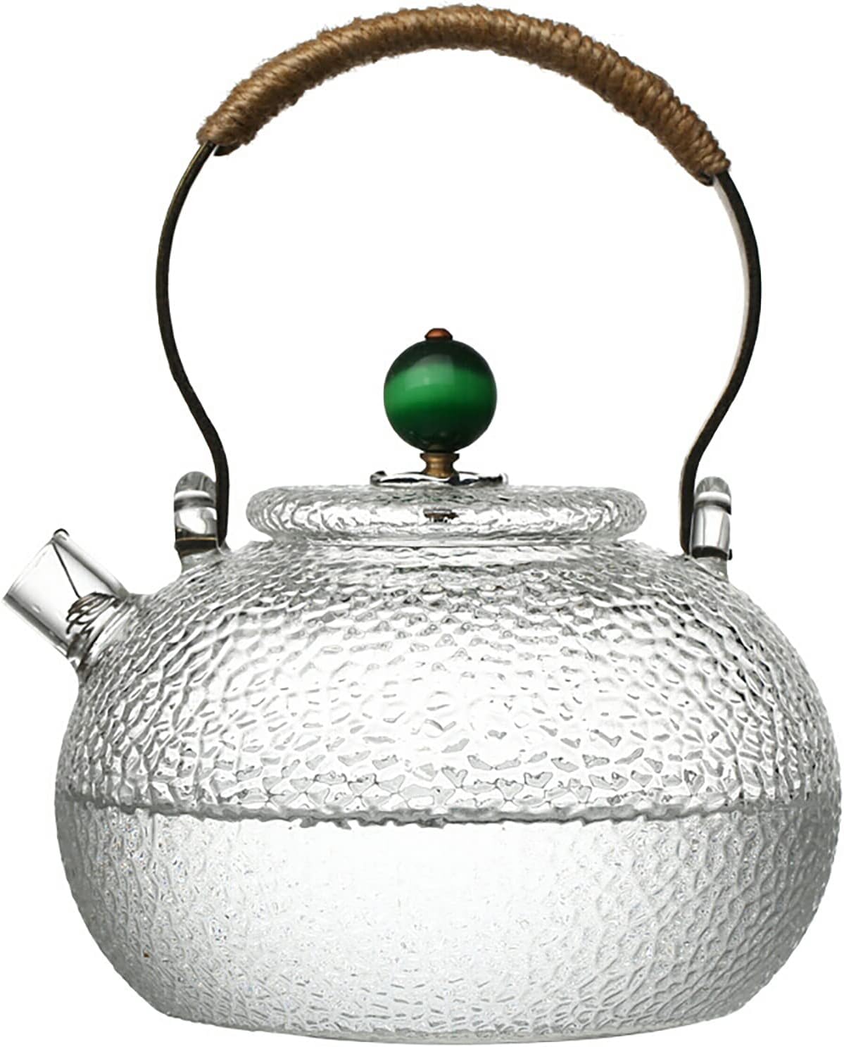 Amazon.com | 950ml Glass Teapot Heat Resistant Glass Boiling Tea Pot ...