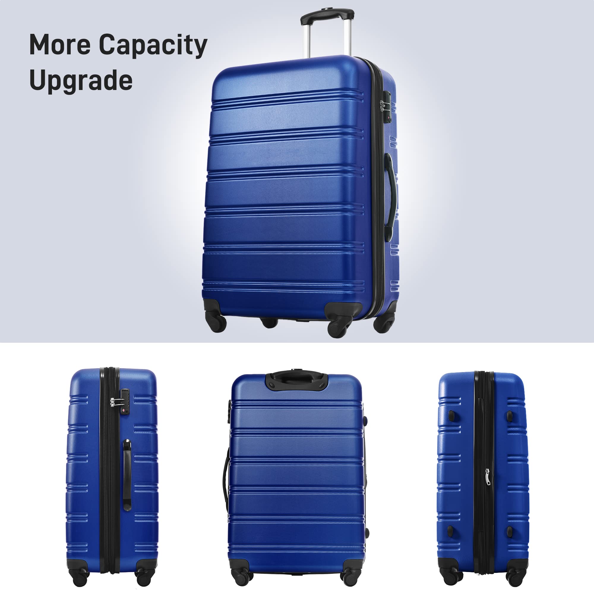 Snapklik.com : Merax Luggage Sets Of 3 Piece Carry On Luggage Airline ...