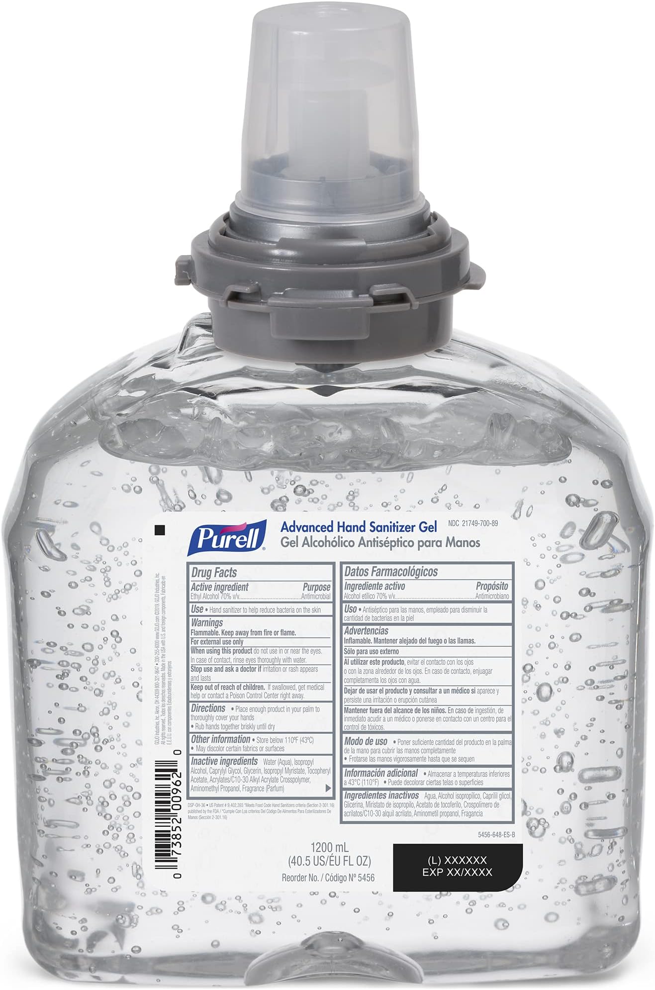 Amazon.com : Purell Advanced Hand Sanitizer Gel Refill, Refreshing ...
