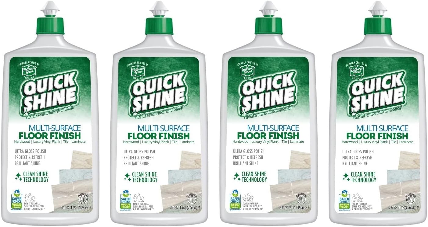 Quick Shine Floor Finish, 27 fl oz (Pack of 4) : Amazon.ca: Health ...