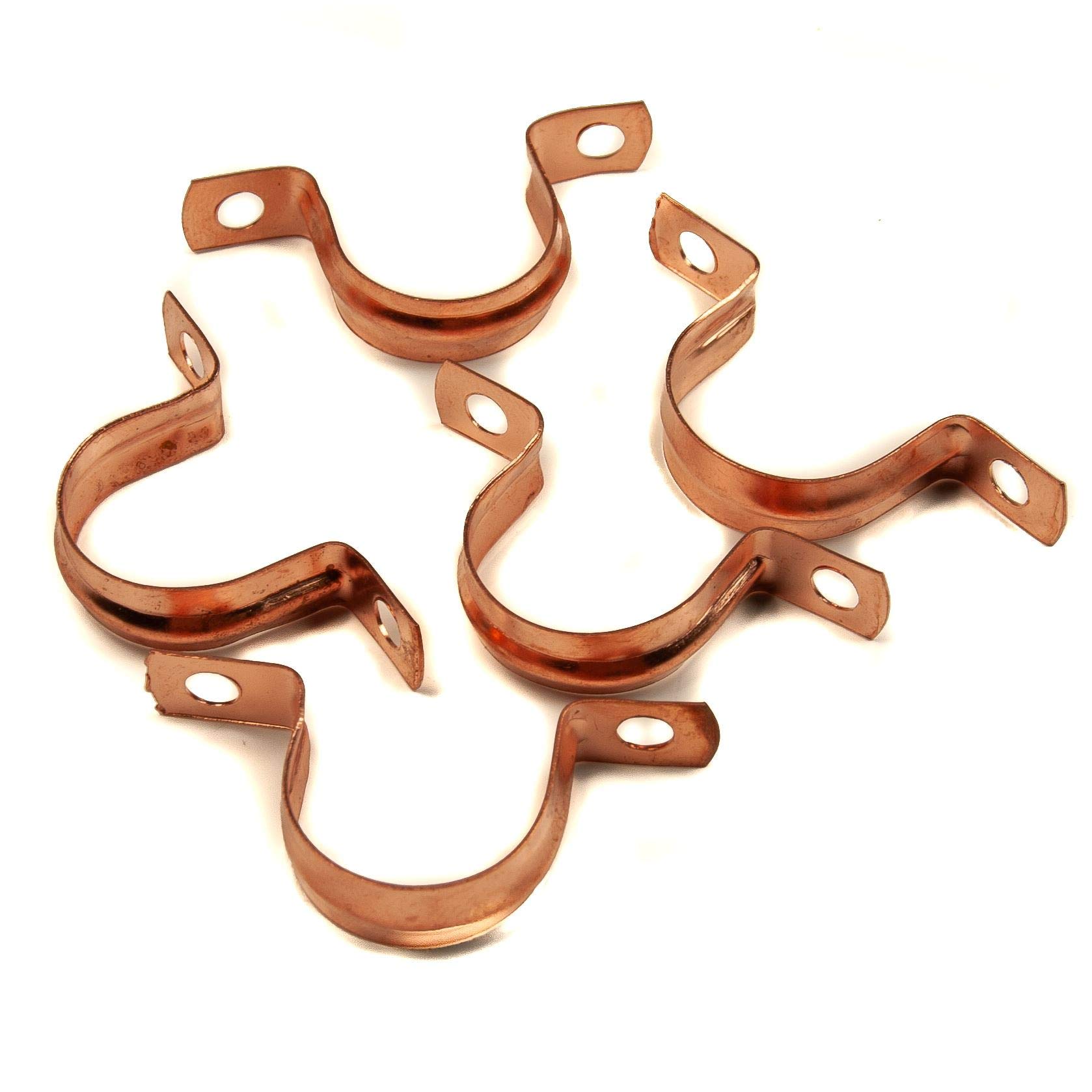 22mm Copper Saddle Pipe Clips (Pack of 5) : Amazon.co.uk: DIY & Tools