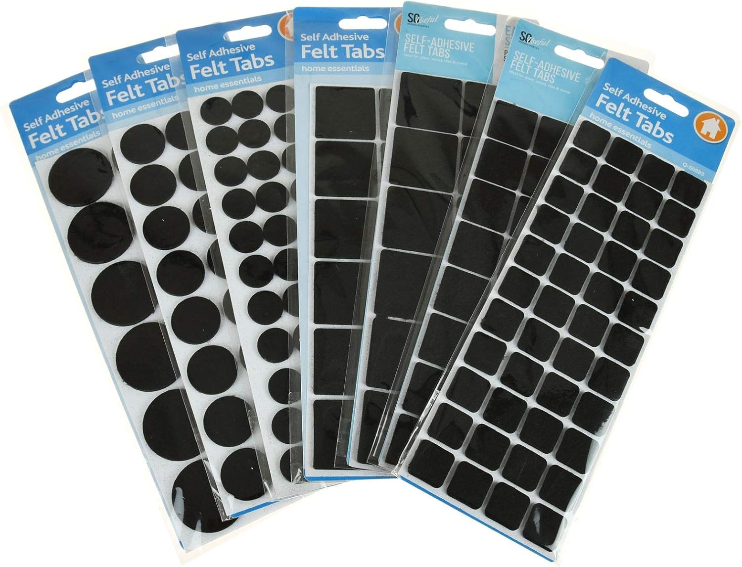 Self Adhesive Sticky Felt Tabs Furniture Feet Pads Wood Floor Scratch ...