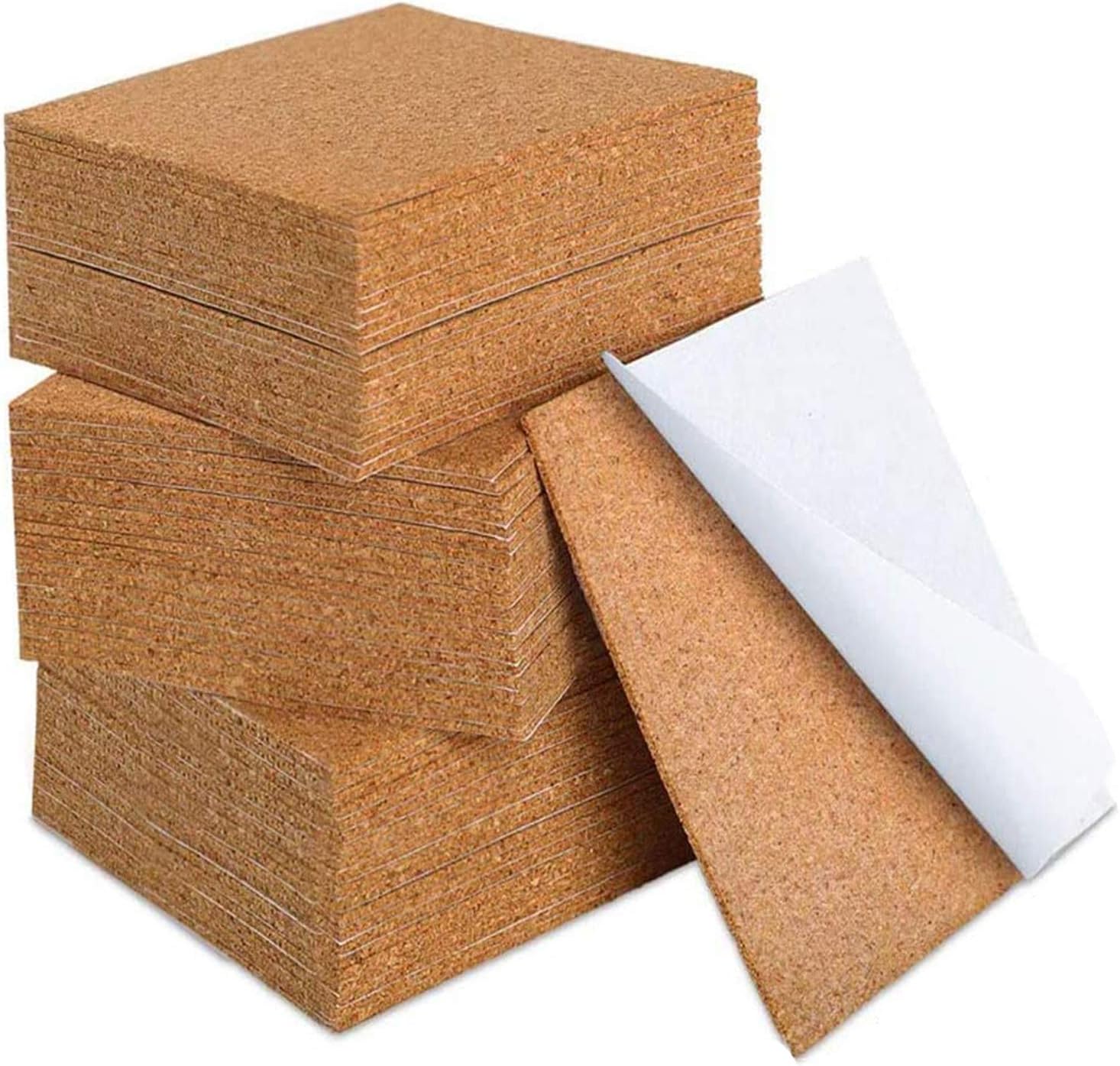 Amazon.com: 50 Pcs Self Adhesive Cork Squares, MYYZMY 4 x 4 Inch Cork ...
