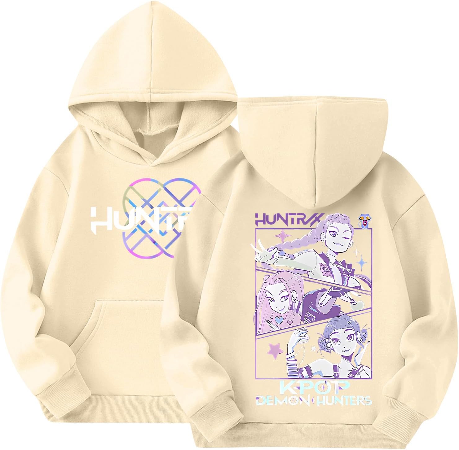K Pop Demon Hunters Merch Girls' Hoodies Printed Demon Hunters Huntr/X ...