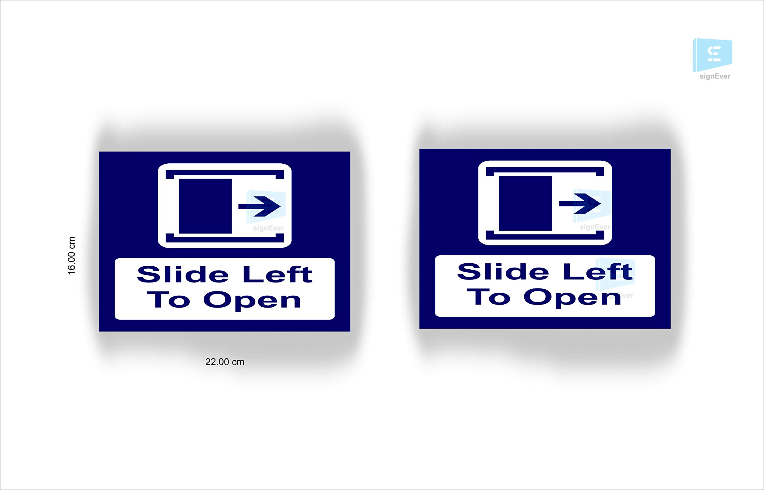 Buy SIGN EVER Slide Left To Open Sign Boards Shop Bank Office Hospital ...