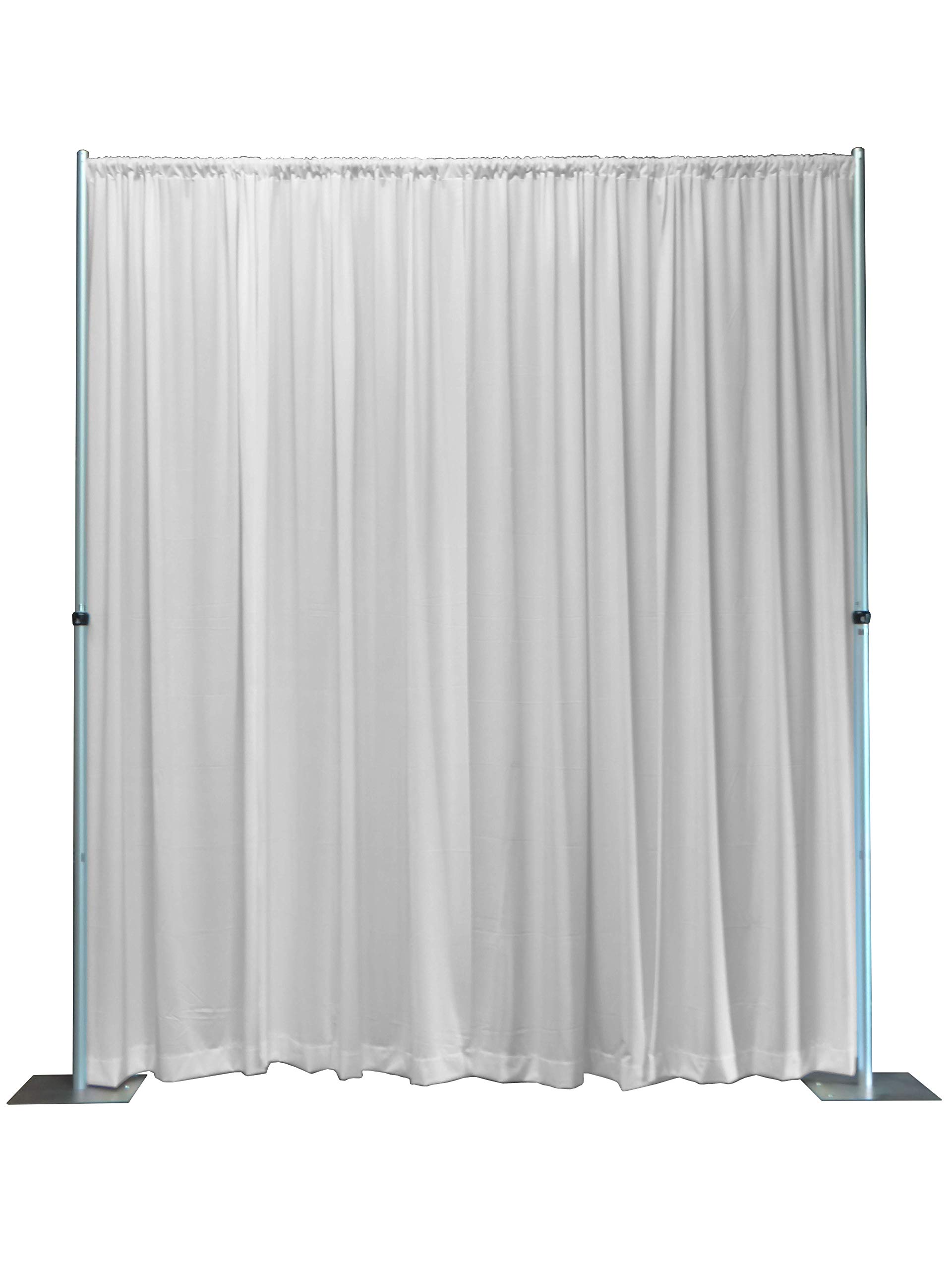 Adjustable Height Backdrop Kit- 7 to 12ft High x 7 to 12ft Wide, White ...