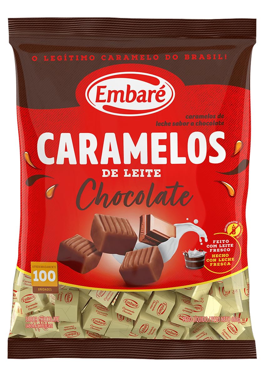 Embaré Caramelos Sabor Chocolate 660g : Amazon.com.br: Alimentos e Bebidas
