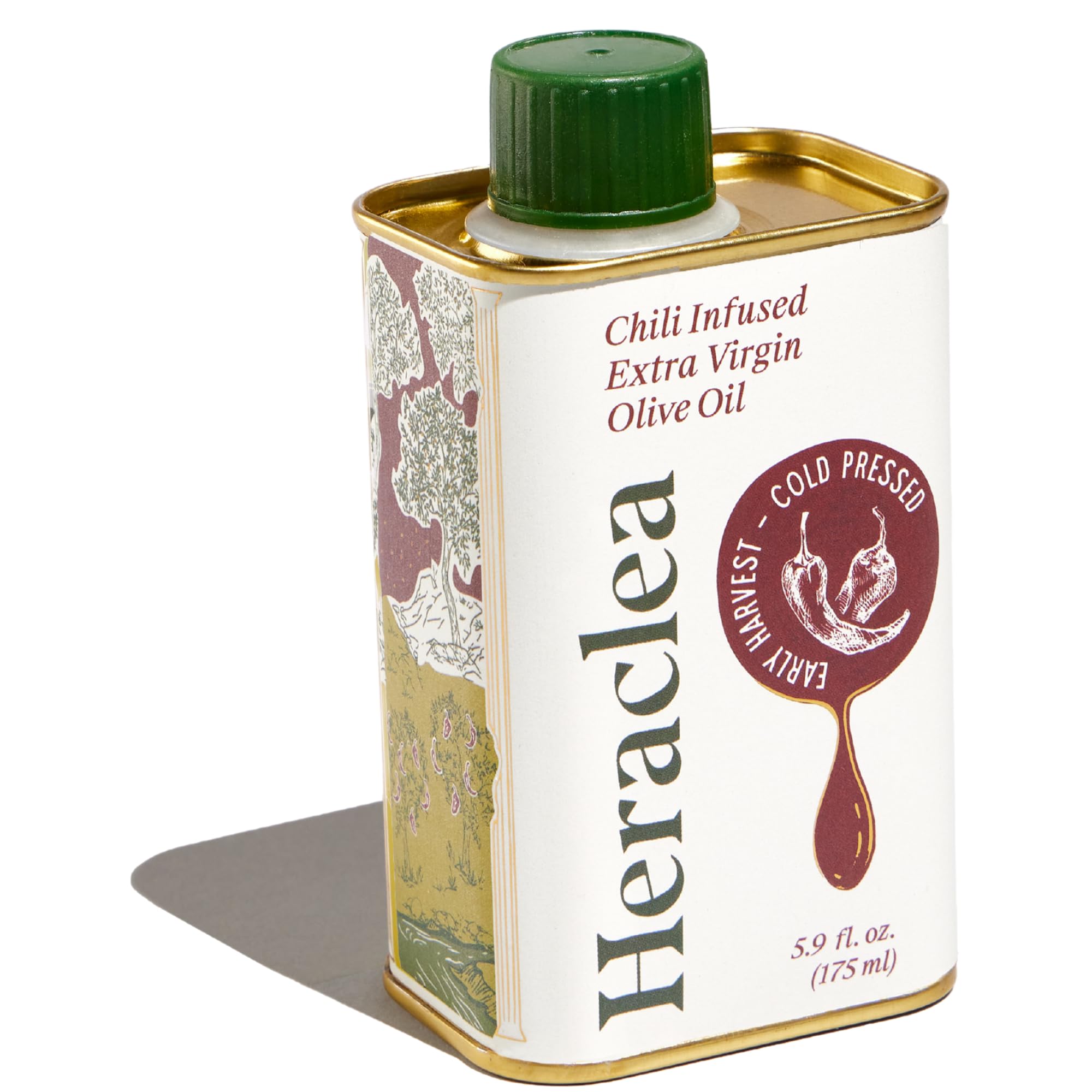 Amazon.com : Heraclea Extra Virgin Olive Oil, Chili Infused EVOO, Cold ...