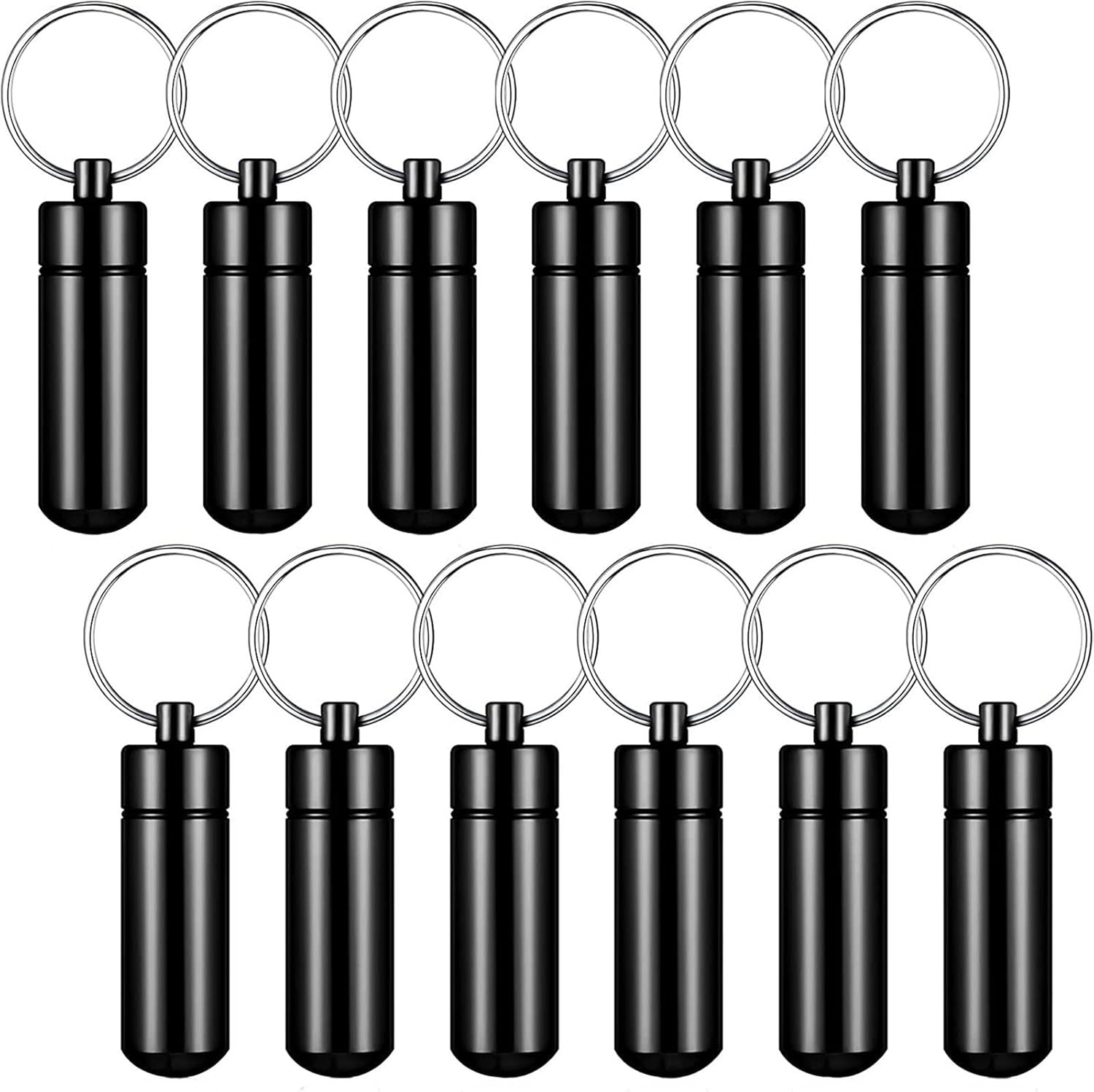 Amazon.com: NUTJAM 12 Pack Keychain Medication Pill Boxes, Weekly ...