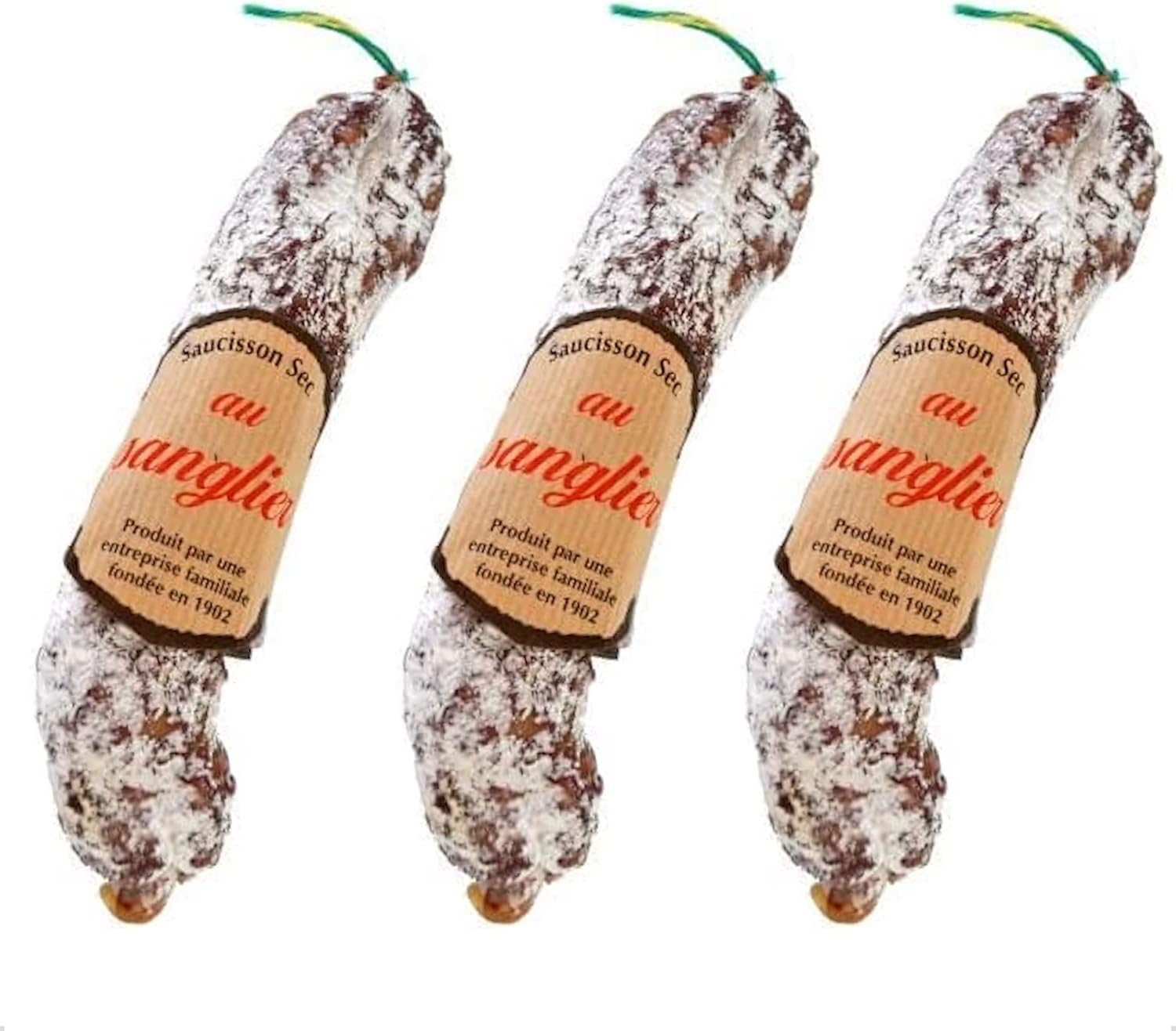 3 x Wild Boar Saucisson Sec From The Savoie, Approx 570g : Amazon.co.uk ...