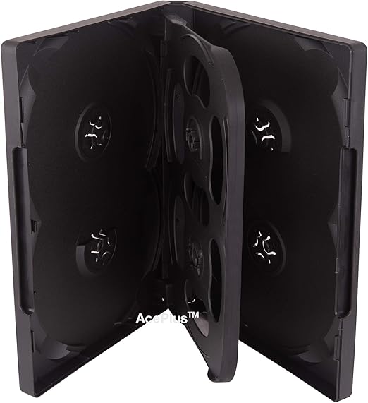Amazon.com: AcePlus Multi 8 Discs DVD Case in 22mm Chubby Thickness for ...