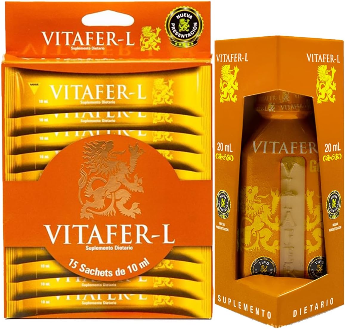 Vitafer L Gold para hombres y mujeres Auténtico Vitafer-L Gold : Amazon ...