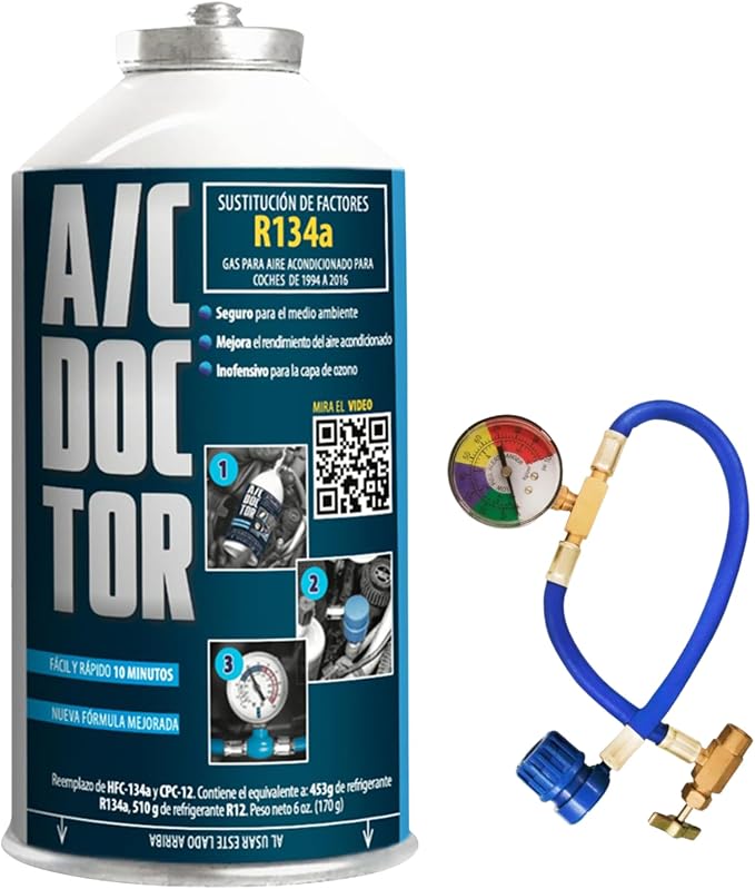 AC DOCTOR Pack 1 burk köldmedium ersätter R134a för refill bil ...