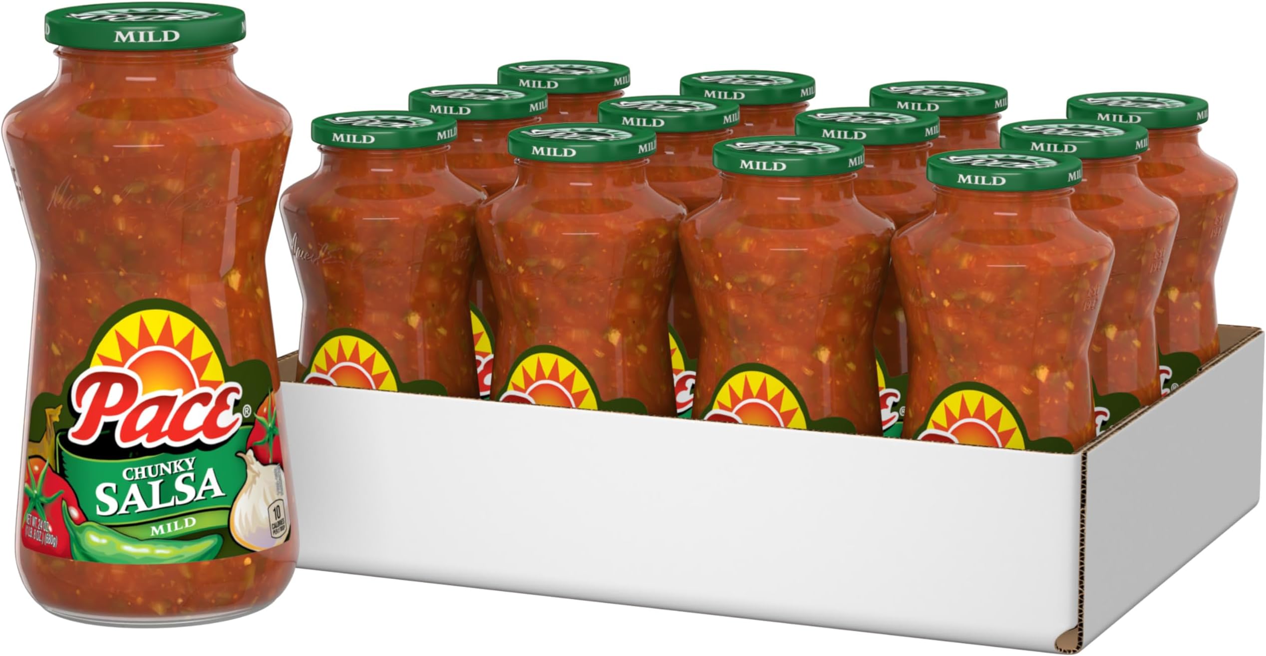 Amazon.com: Pace Chunky Mild Salsa, 24 oz Jar (12 Pack)