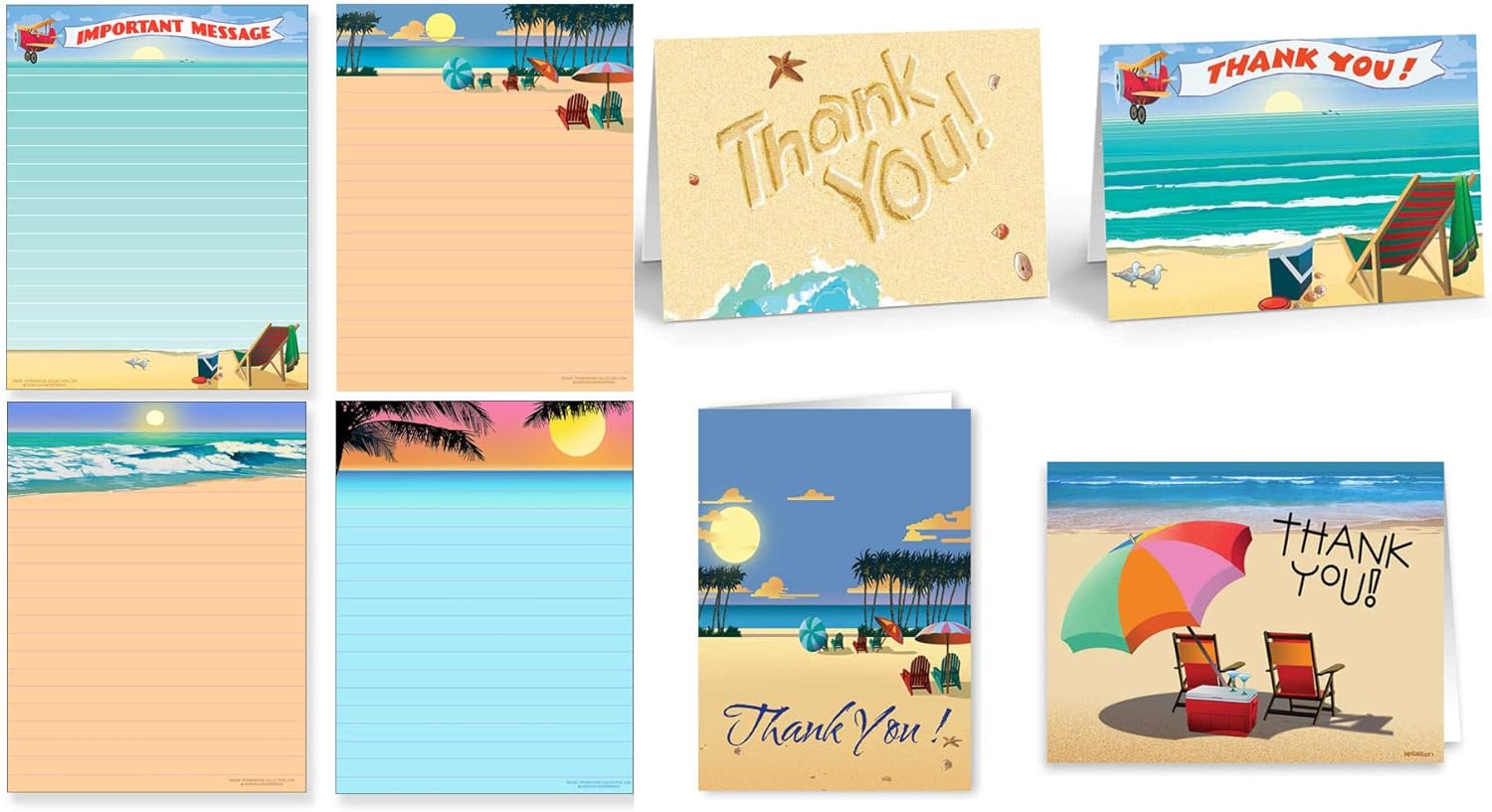 Amazon.com : Stonehouse Collection Beach Notepads & Beach Note Cards ...