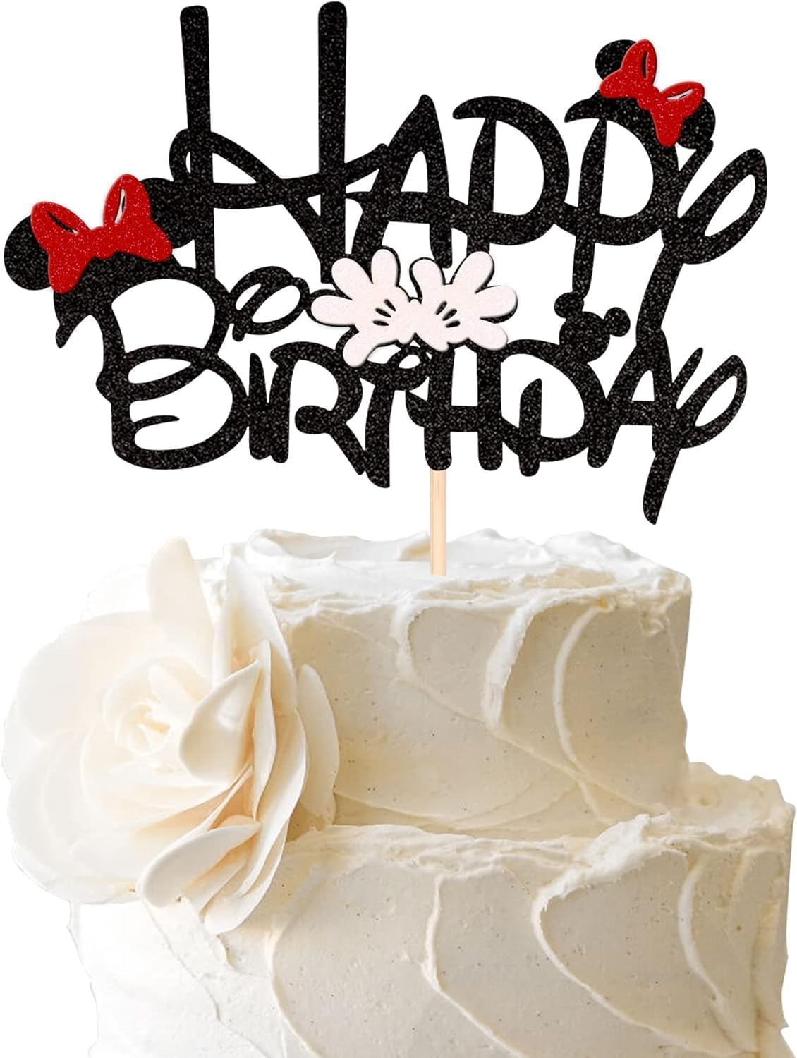 SYKYCTCY 1 Pack Mini Inspired Happy Birthday Cake Toppers with Glitter ...