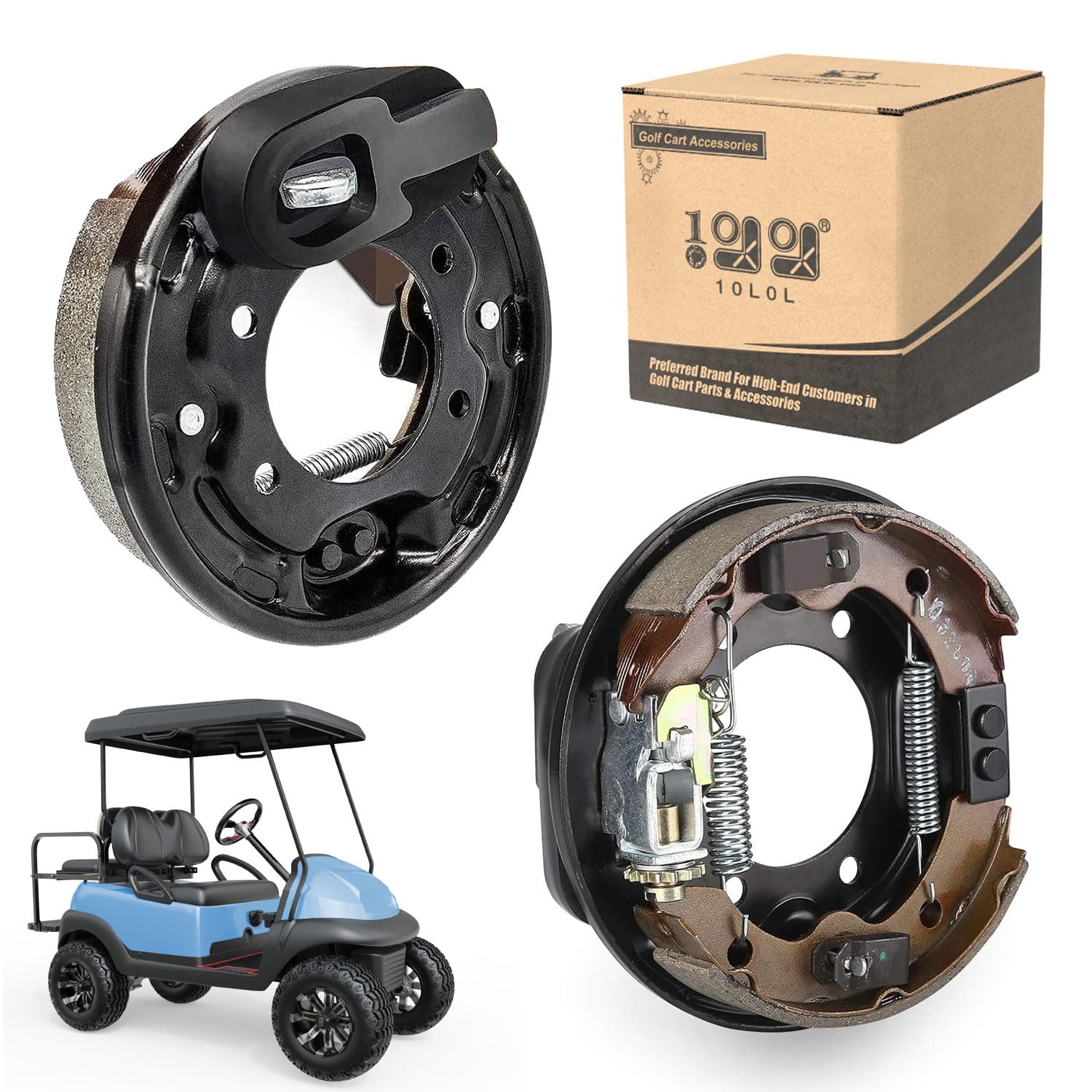 Club Car Brakes For Club Car Golf Cart Brake Drums & Shoes Spring Kit