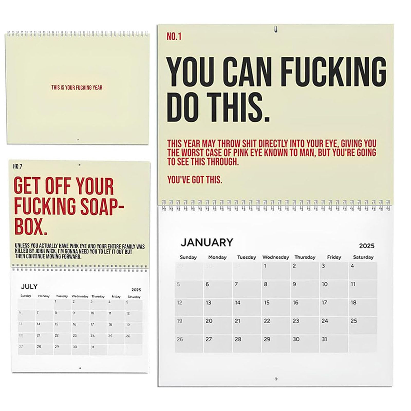 The Year Of Your Fucking Year Calendar Your Kick Ass | Desertcart South ...