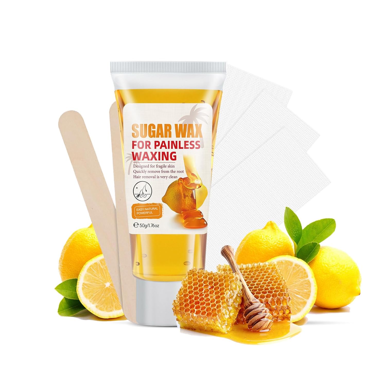 Amazon.com : Sugar Wax For Painless Waxing – Gentle On Skin And Less ...