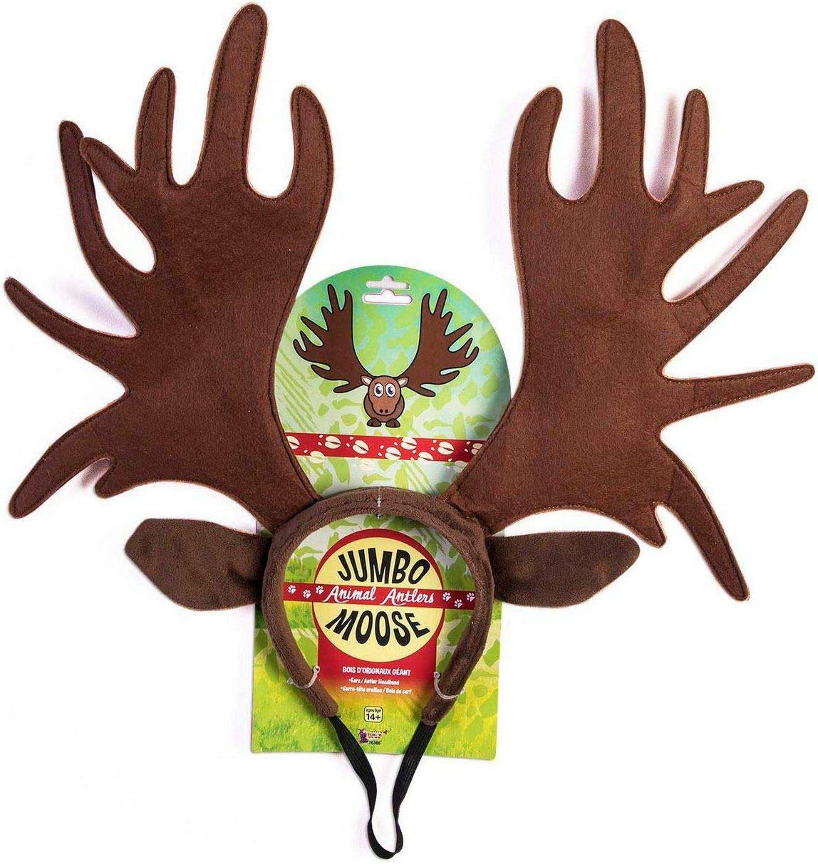 Amazon.com: Forum Novelties Adult Jumbo Moose Antlers Animal Headband ...