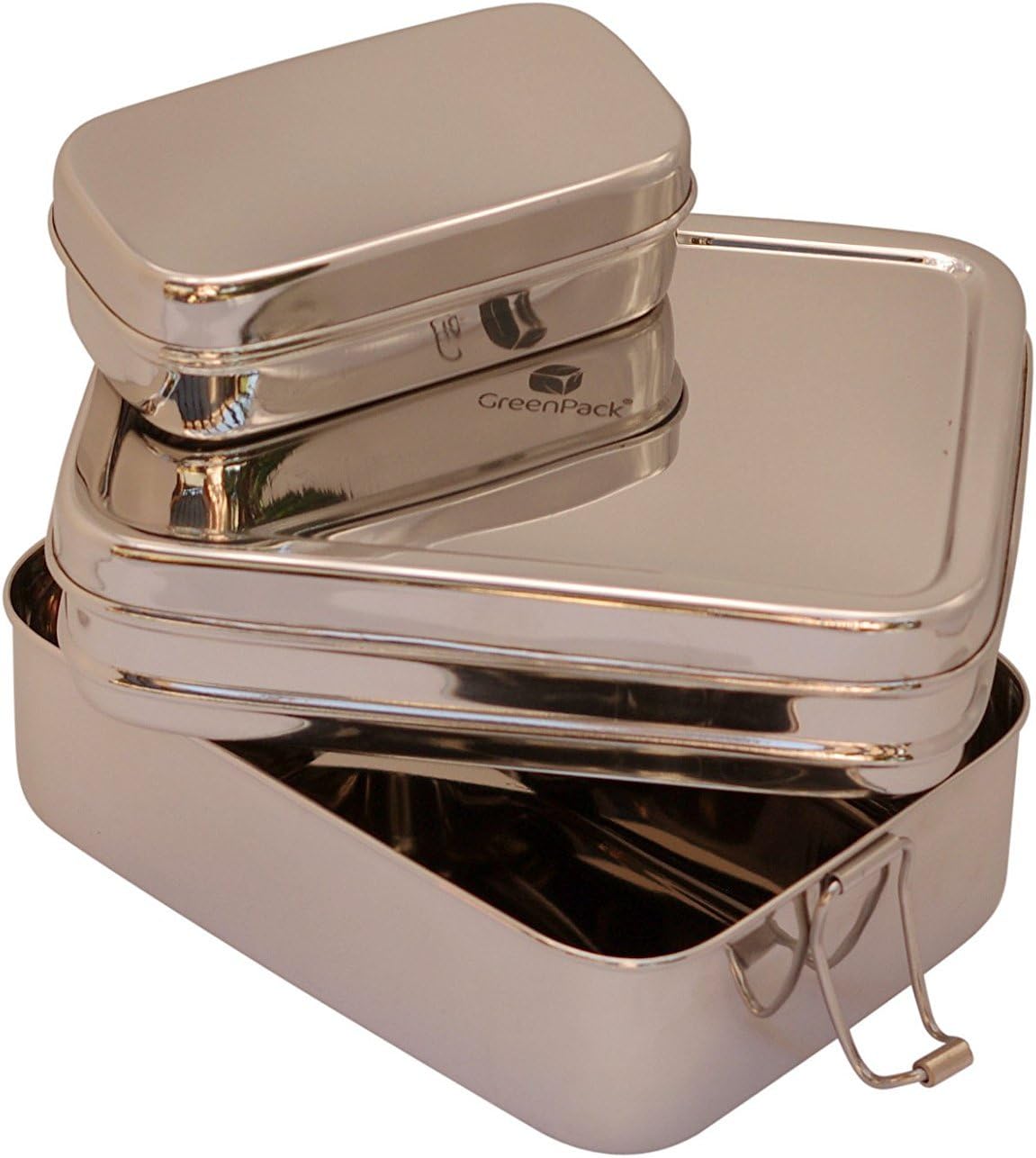 Amazon.com: Large 3-in-1 Lunch Box - Stainless Steel Meal Container ...