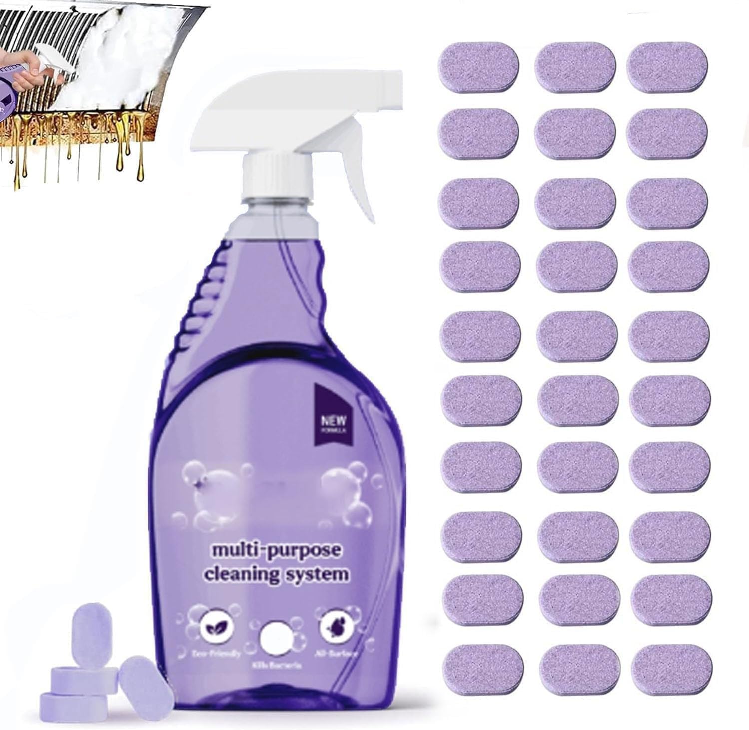 Dr Clean Spray Cleaner for Ovens, Heavy Duty Oven Cleaner with Bottle ...