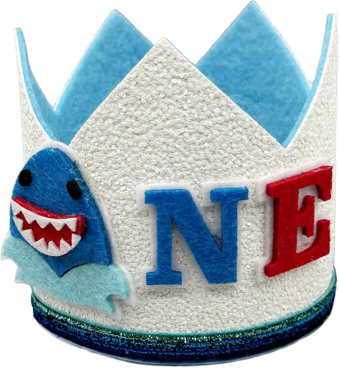 Amazon.com: Maticr Boy Shark Themed First Birthday Party Decoration ...