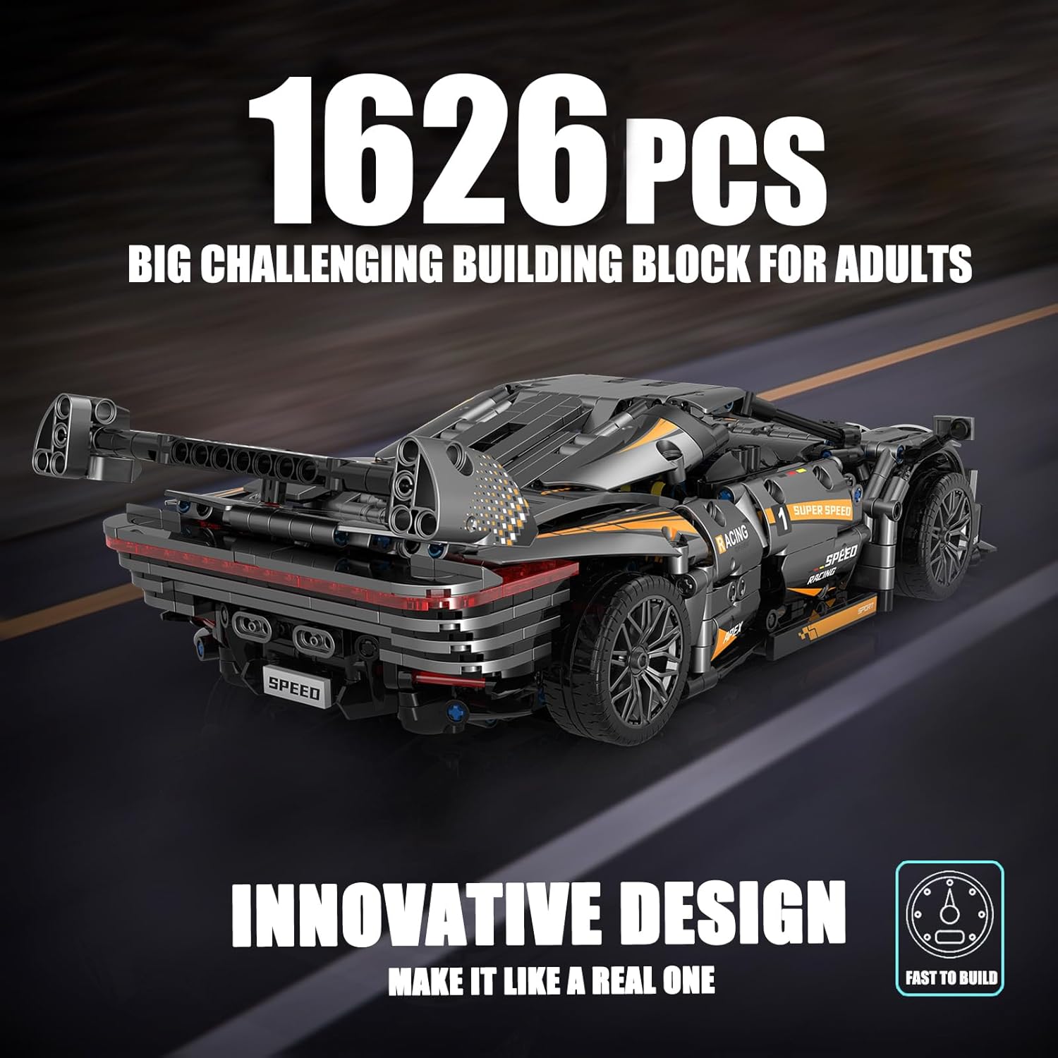 MJDDJA Race Car Building Blocks Gifts for Teenage Boys, Model Car for ...