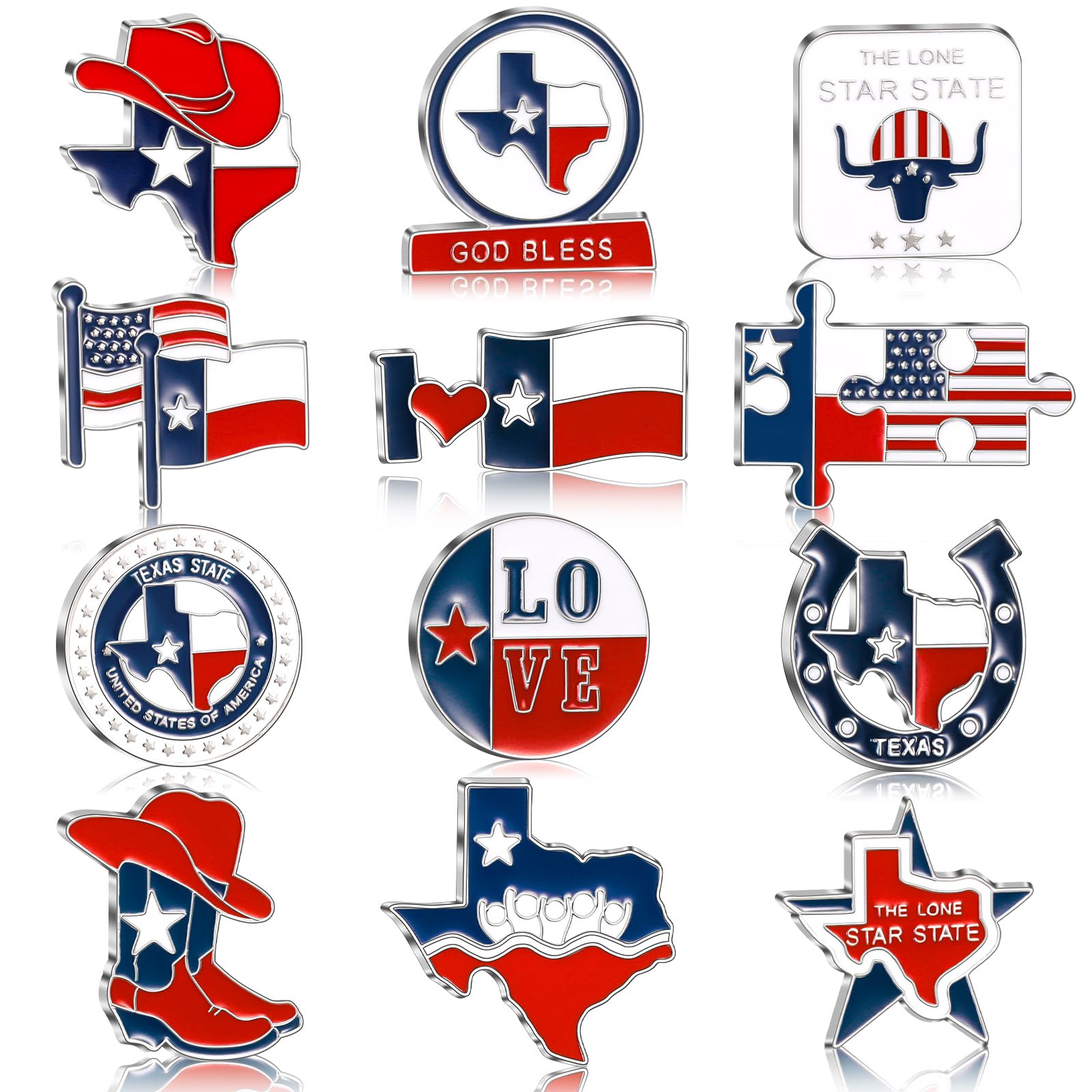 Amazon.com: Konohan Texas Magnet for Refrigerator Bulk Metal Magnet ...