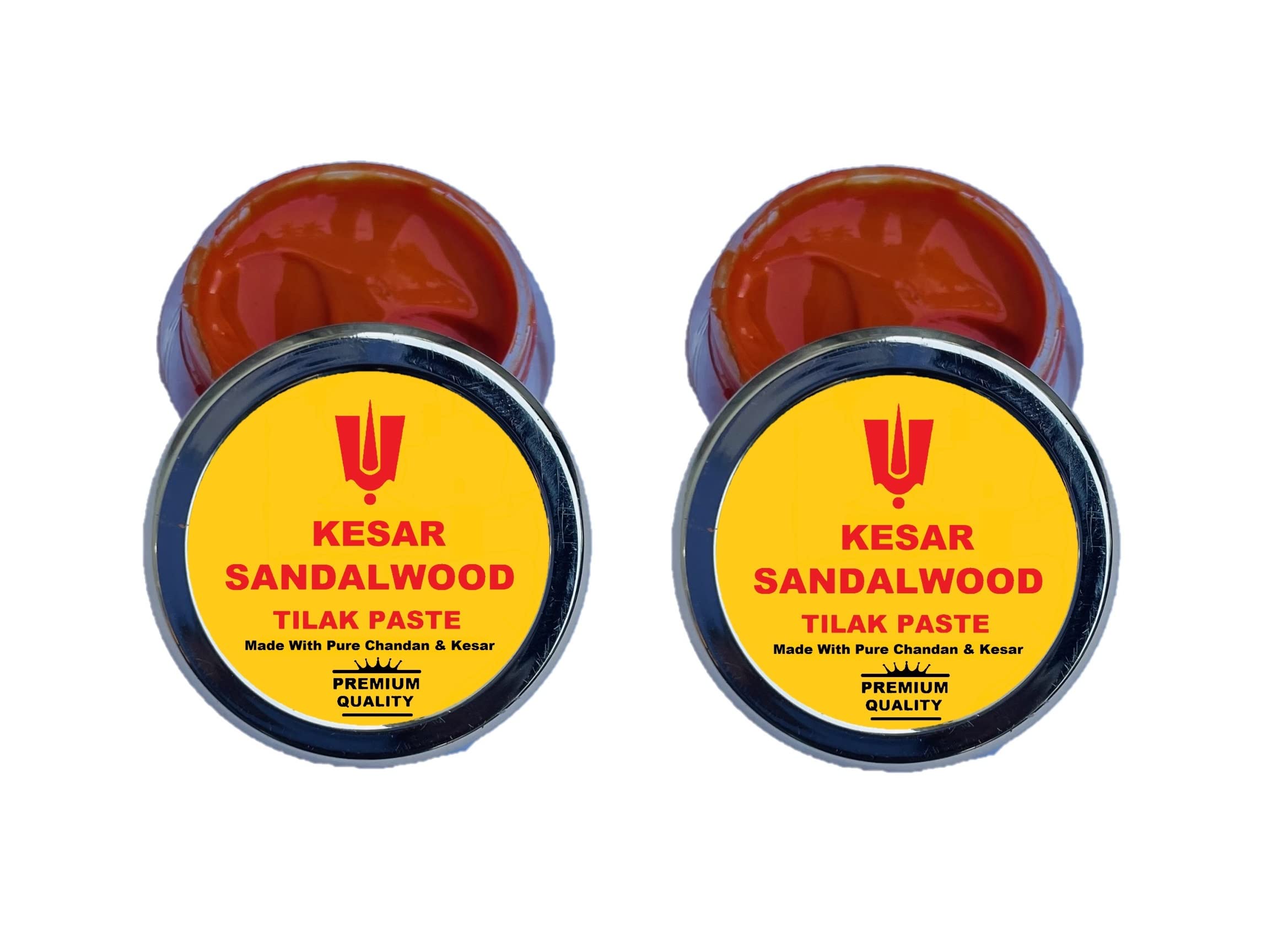 Pack of 2 Premium Sandalwood Kesar Paste Tilak Made with Pure & Rare ...