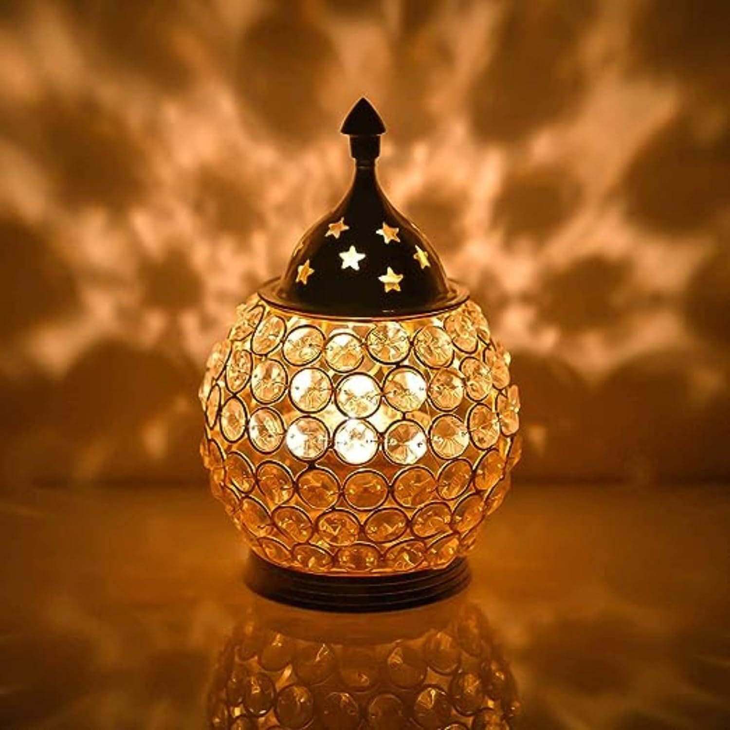 Buy Shubhkart Nitya Brass Crystal Akhand Jyot Matki Diya | Small Size ...