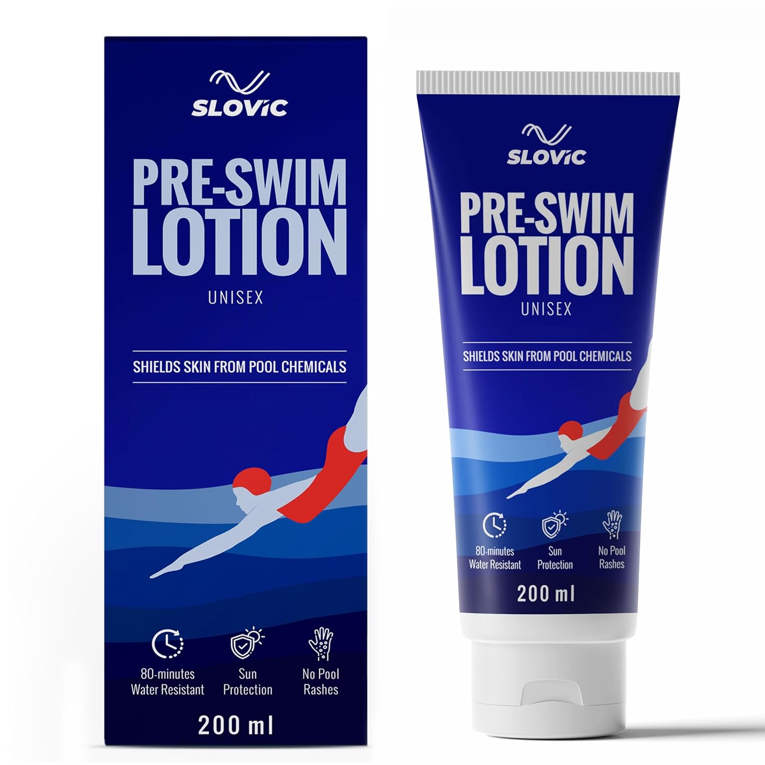 Buy SLOVIC Pre Swim Lotion for Kids 200ml - Apply Before Swimming ...