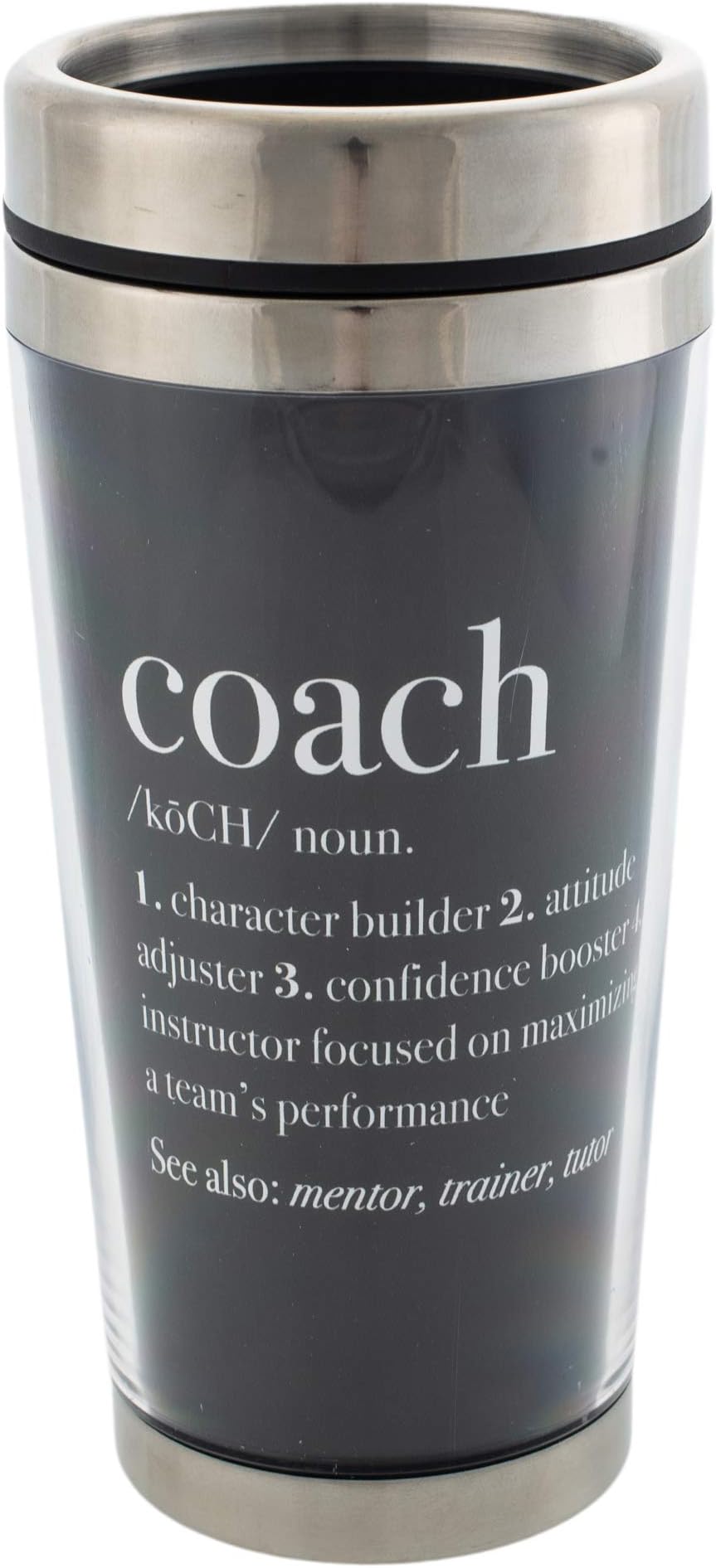 Amazon.com | Trudeau Maison Boardroom II Travel Mug, 16 oz, Stainless ...