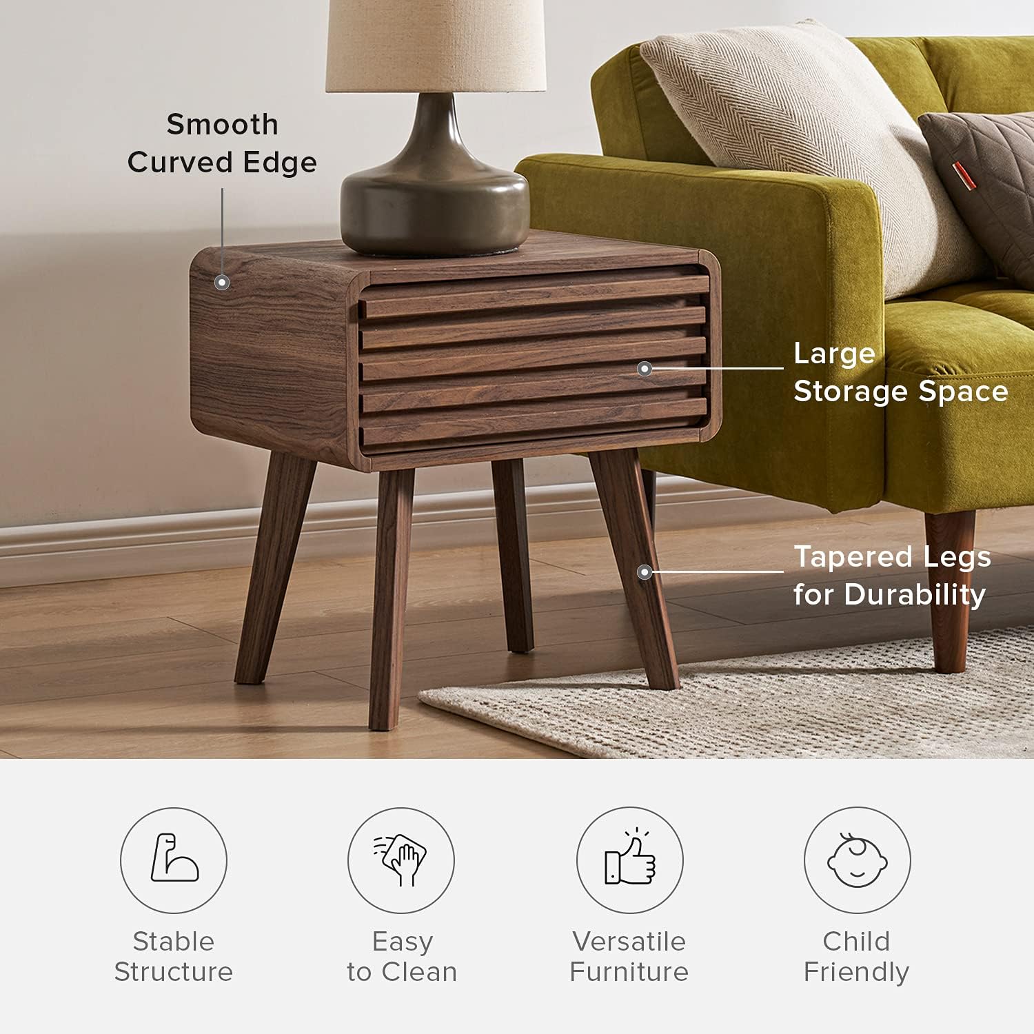 mopio Ensley Mid Century Modern Side Table, Small Australia | Ubuy