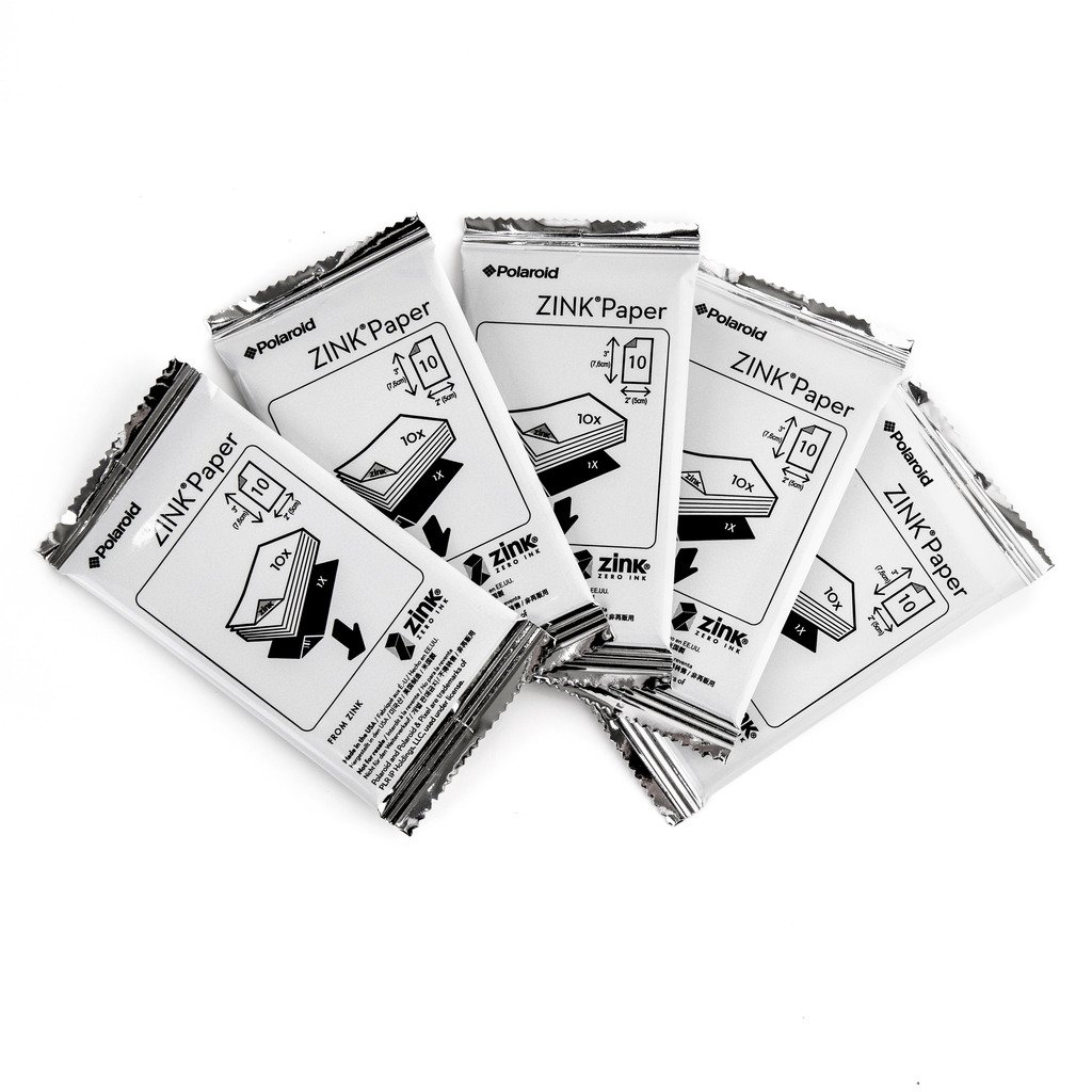 Polaroid 2x3 inch Premium ZINK Photo Paper QUINTUPLE PACK (50 Sheets ...