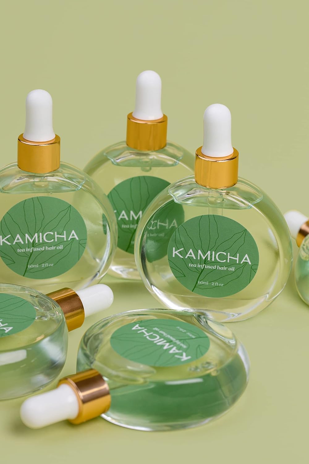 KamiCha Aceite para el cabello de té verde y arroz Argán, semillas de ...