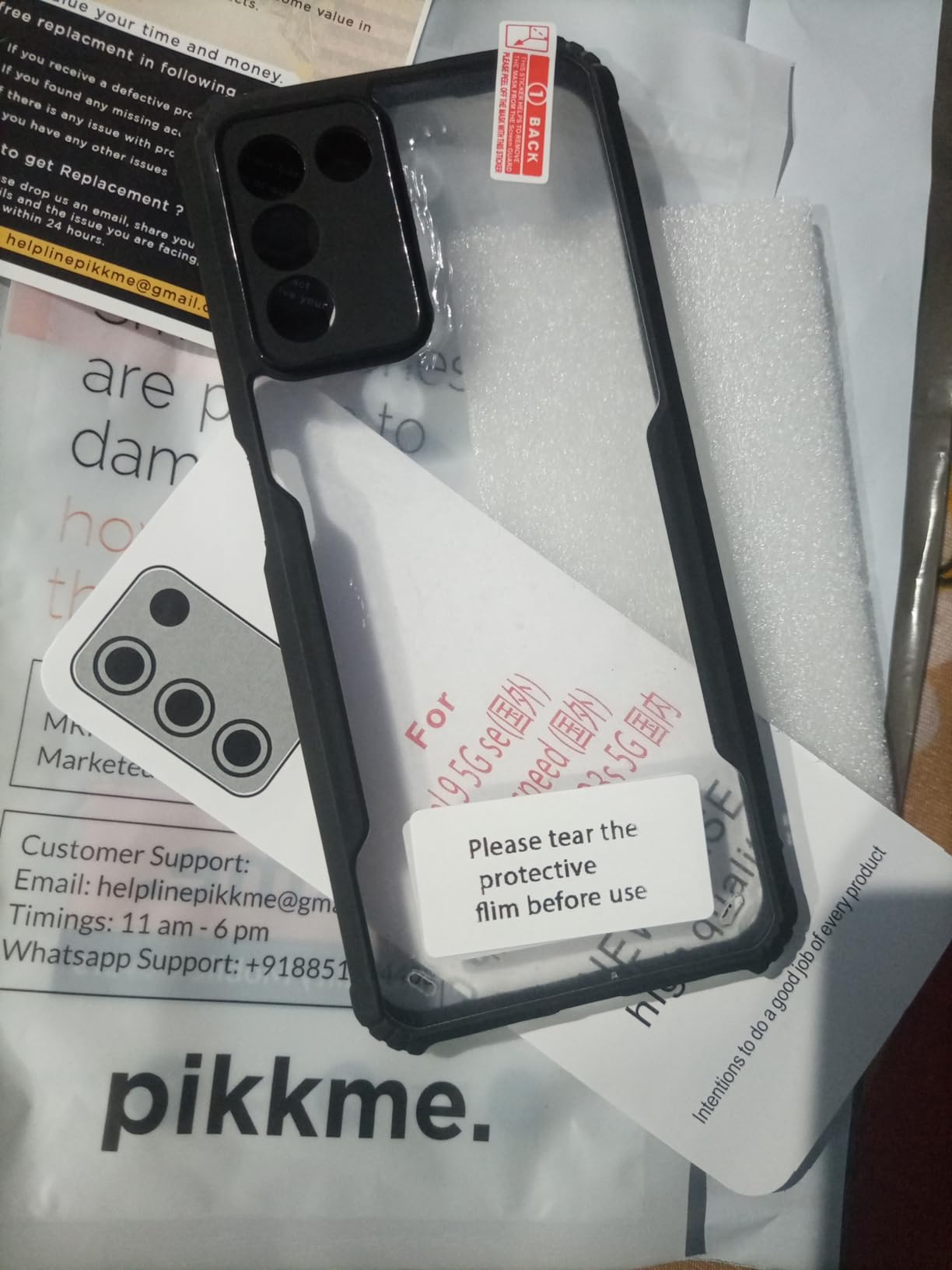 Pikkme Realme 9 5G SE/Realme 9 5G Speed Edition Back Cover | Crystal ...