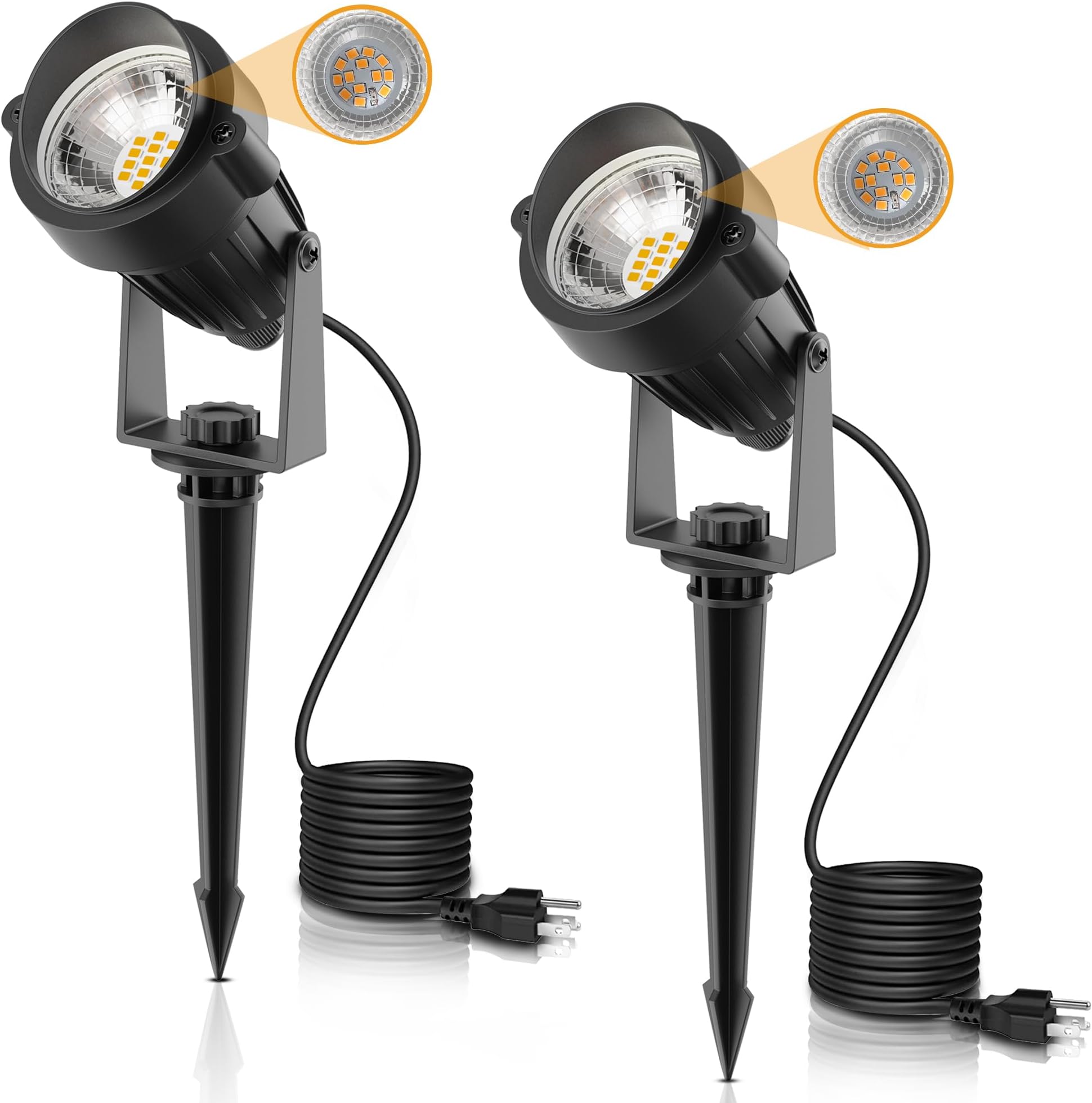 Landscape Outdoor,IP65 Waterproof Garden Spotlights,5W AC 120V Yard ...