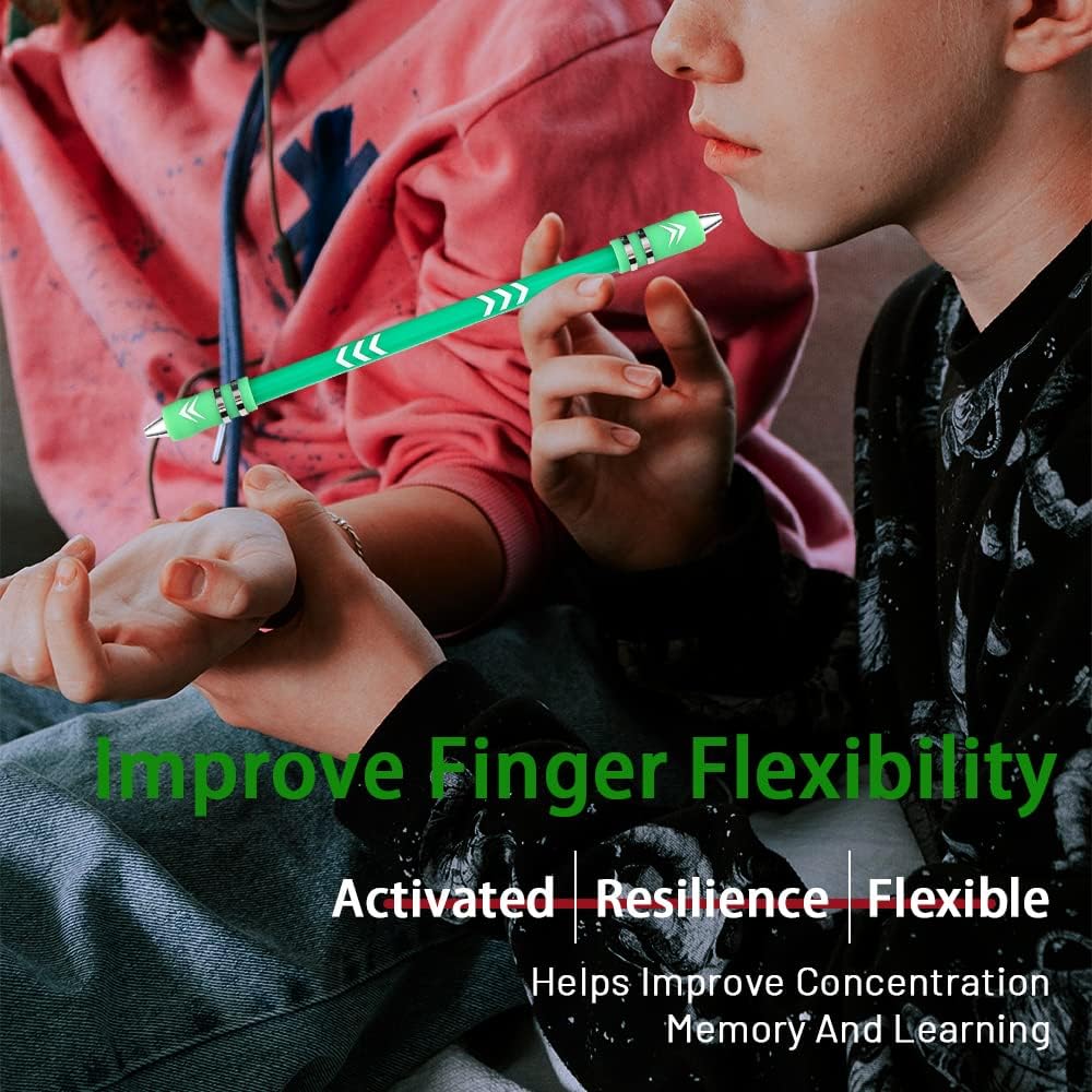 Buy Weighted Pen Spinning Mod with Silicone Bracelet, Metal Heads ...