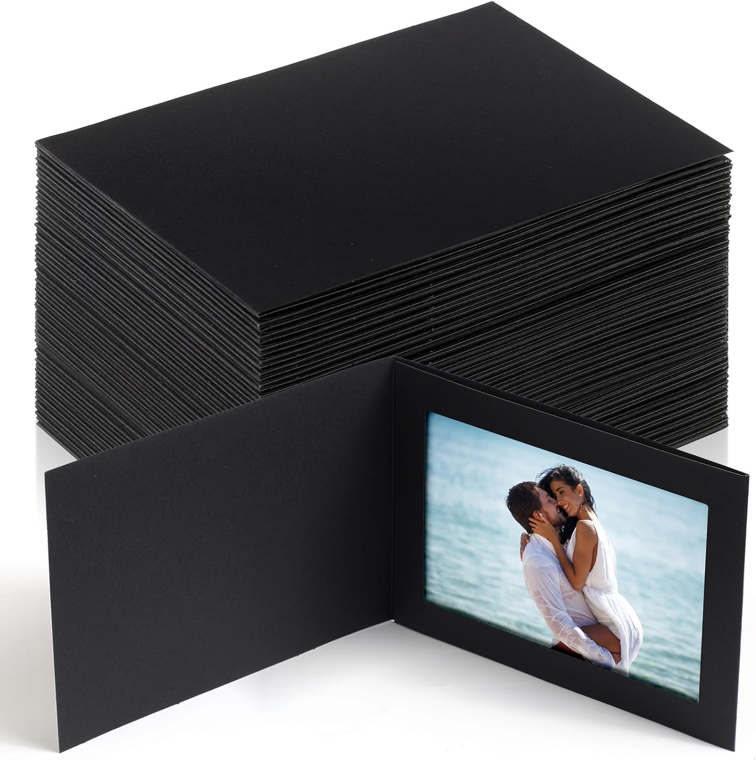 Amazon.com: Fainne 150 Pack Paper Picture Frames 5x7 Photo Folders ...