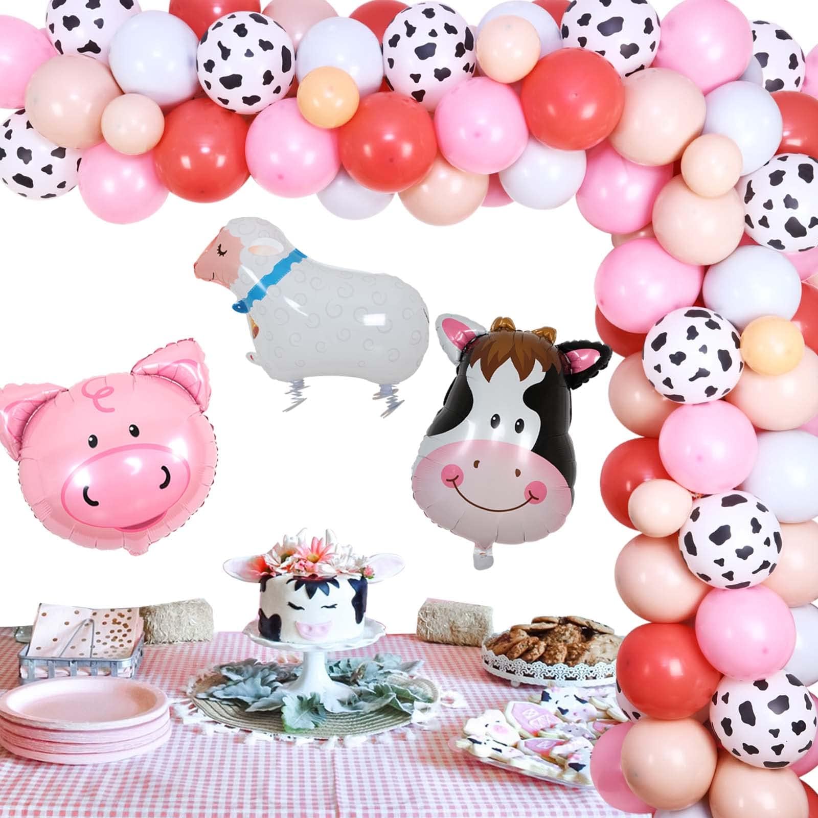 Amazon.com: Cow Party Decoration Balloon Garland Arch Kit Vintage Farm ...