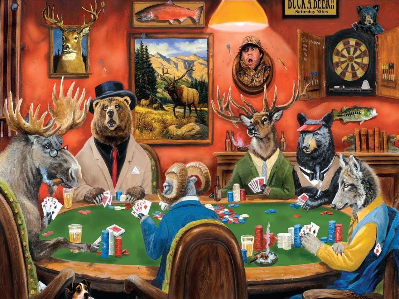 Amazon.com: 1000PCS Animals Playing Cards Jigsaw Puzzles for Kids ...
