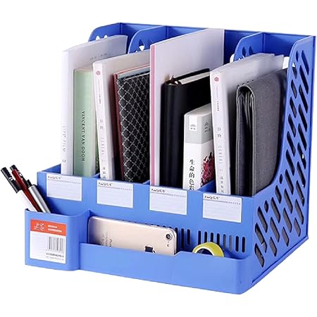 Velesolv File Desk Organizer,3-Pack 4-Tier Metal Mesh File/Documents ...