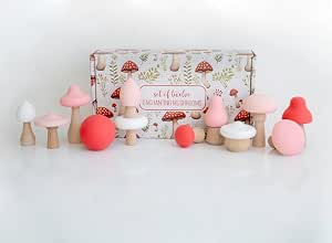 Amazon.com: Pink Mushroom Woodland Kids Garden Fungi Mushroom Table ...