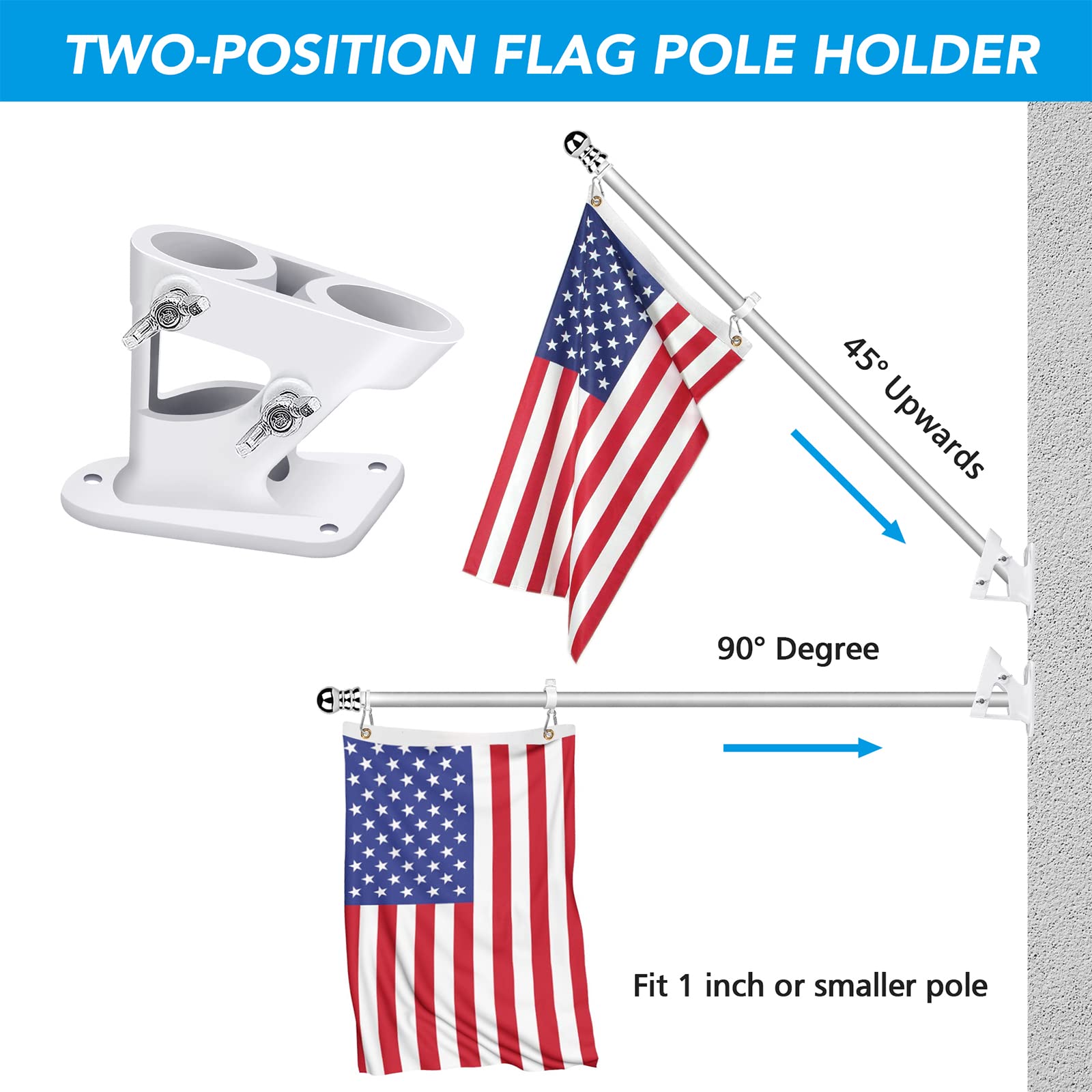 Snapklik.com : Flag Pole Holder For Outside House - Flag Holder, Flag ...