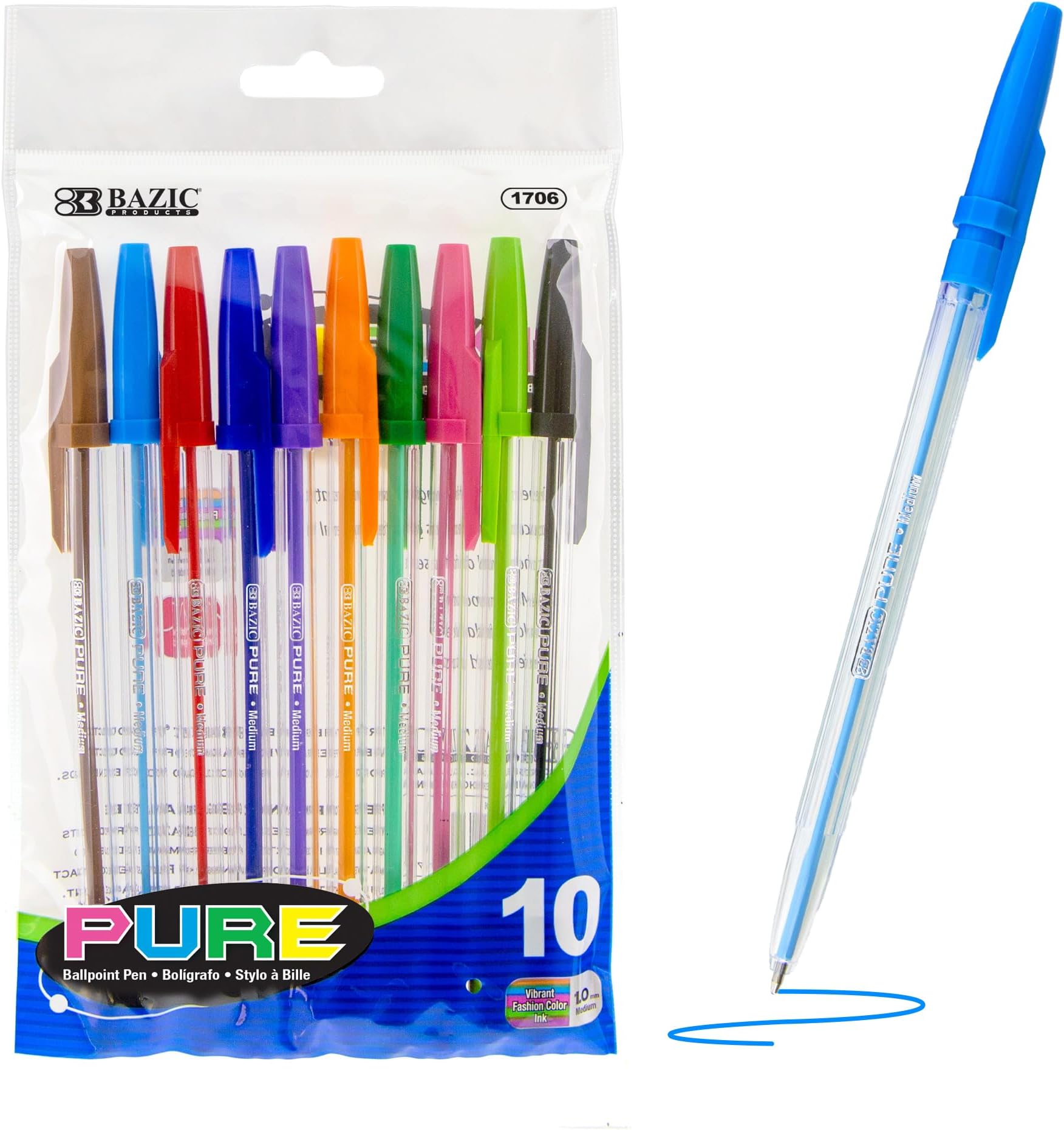 Amazon.com : BIC Cristal Xtra Bold Ballpoint Pens, Bold Point (1.6mm ...