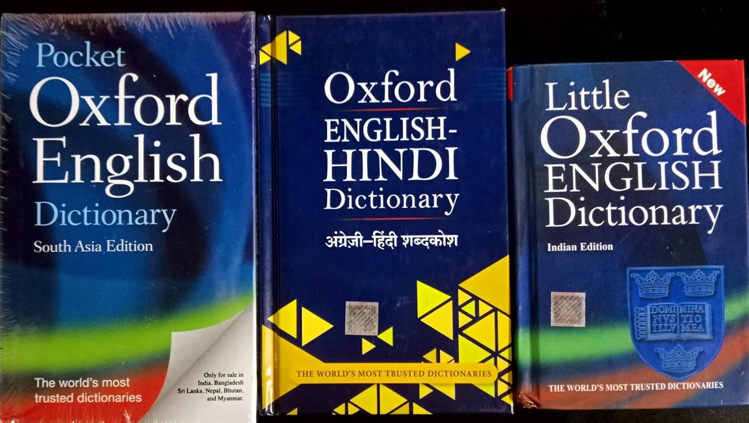 OXFORD COMBO SET OF 3 BOOKS LITTLE ENGLISH DICTIONARY+ ENGLISH HINDI ...