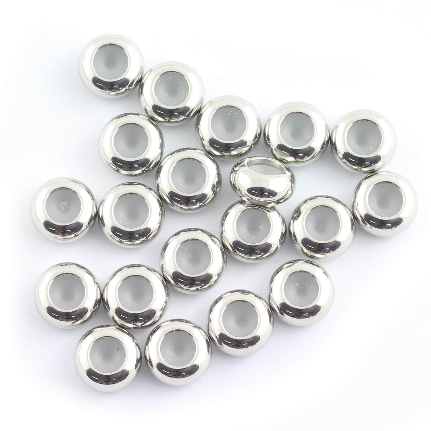 Amazon.com: RuiLing 20-Pack 4x1.2mm Silver Insert Rubber Stopper ...