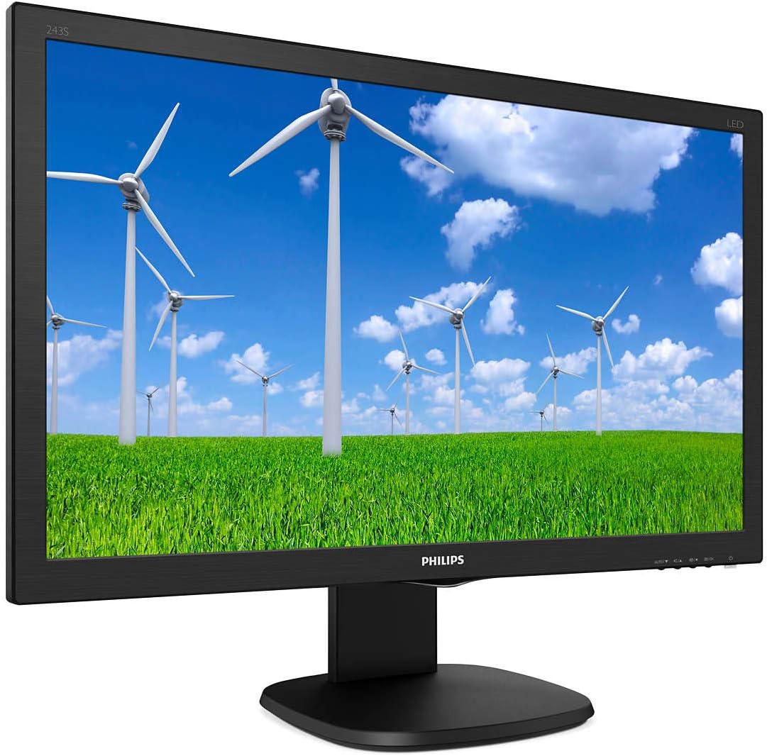 Philips S-line 243S5LHMB - LED monitor - 24" (23.6" viewable) - 1920 x ...